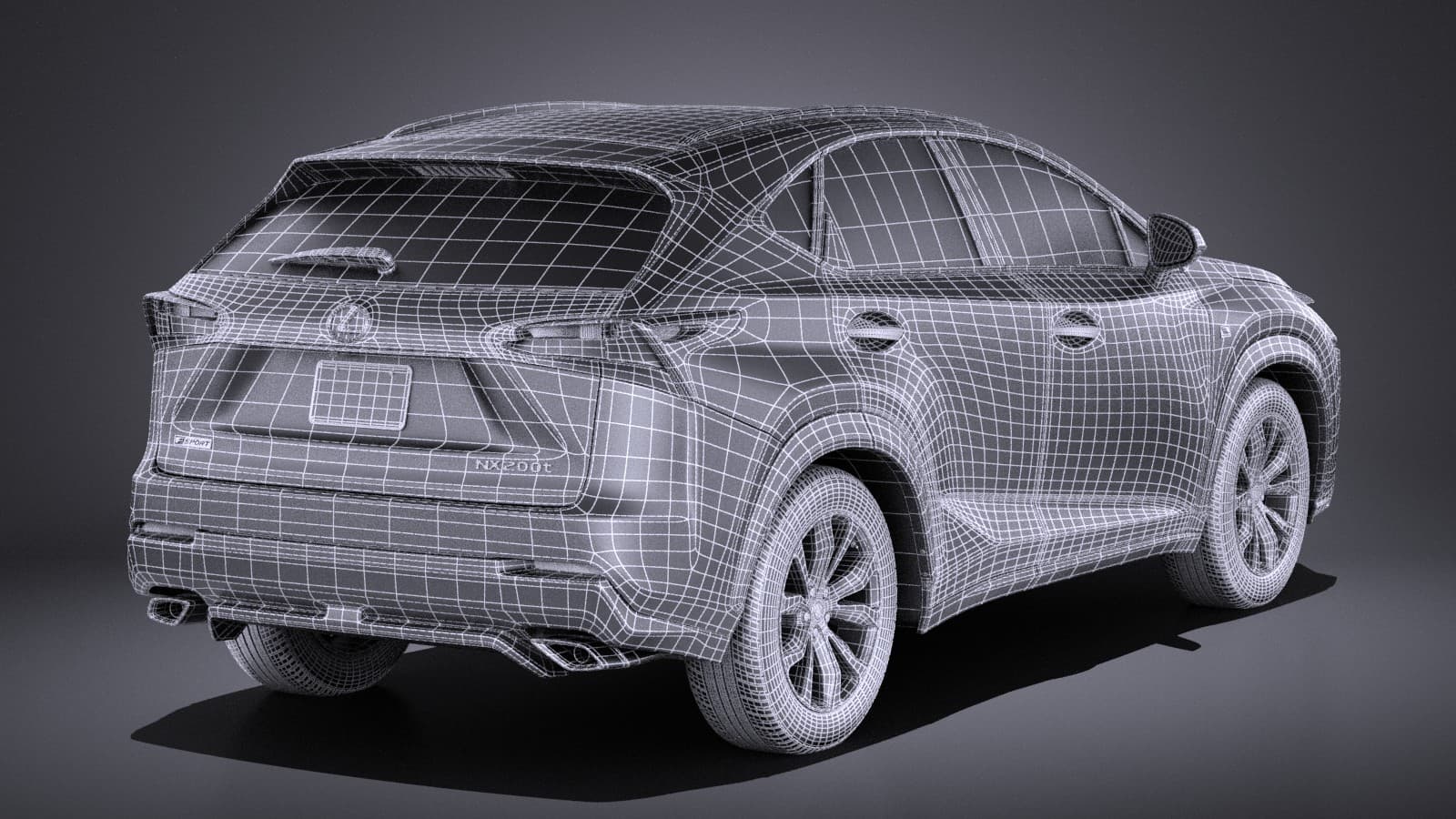 Lexus NX 2017 (V-Ray) 3D Model by SQUIR