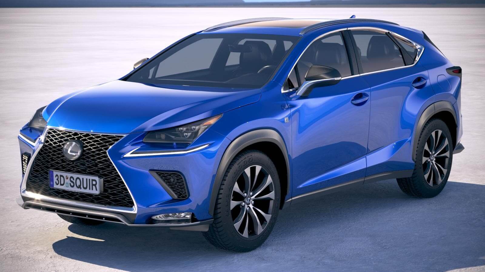 Lexus NX 300 2018 - 3D Model by SQUIR
