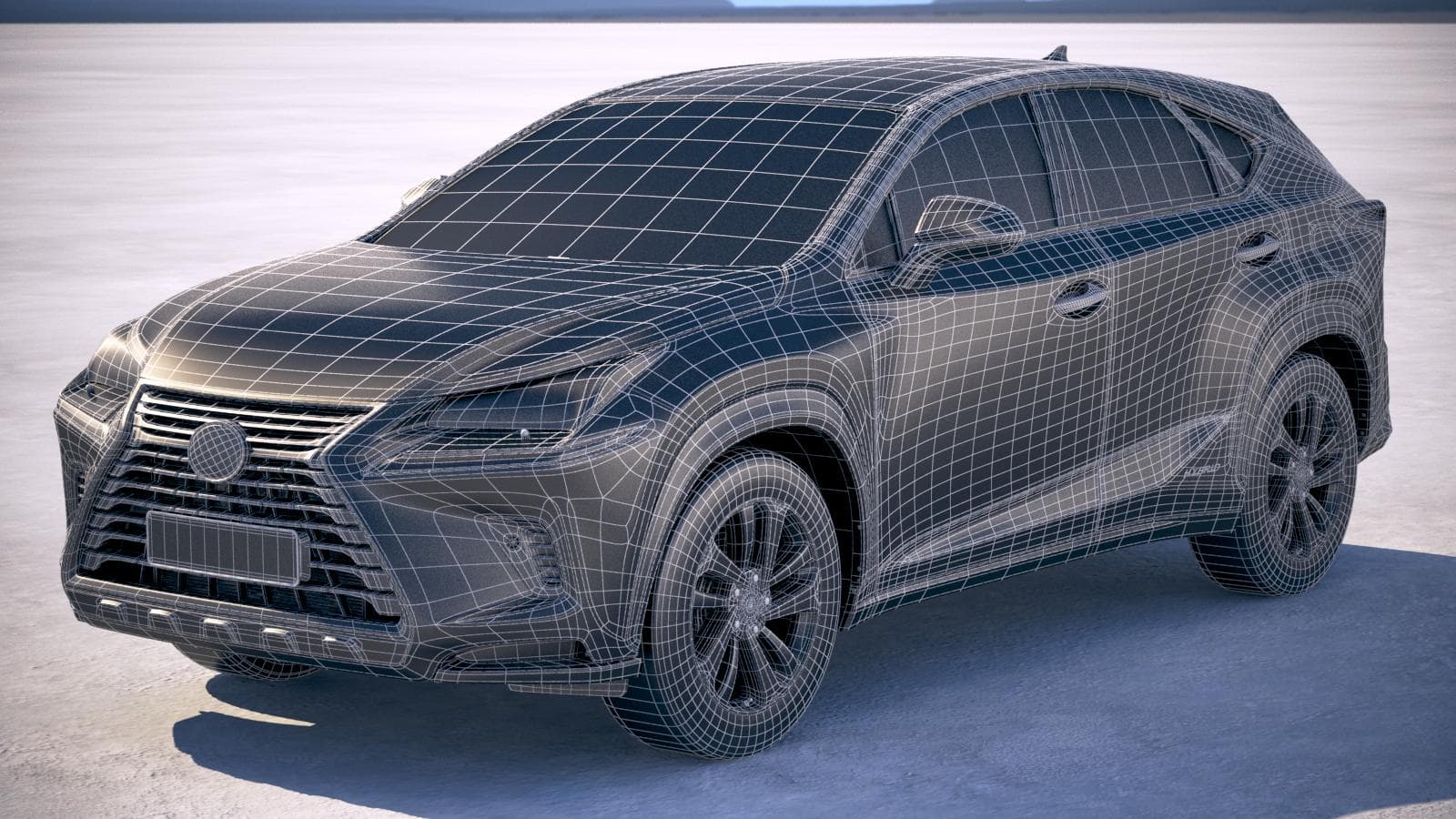 Lexus NX 300h 2018 - 3D Model by SQUIR