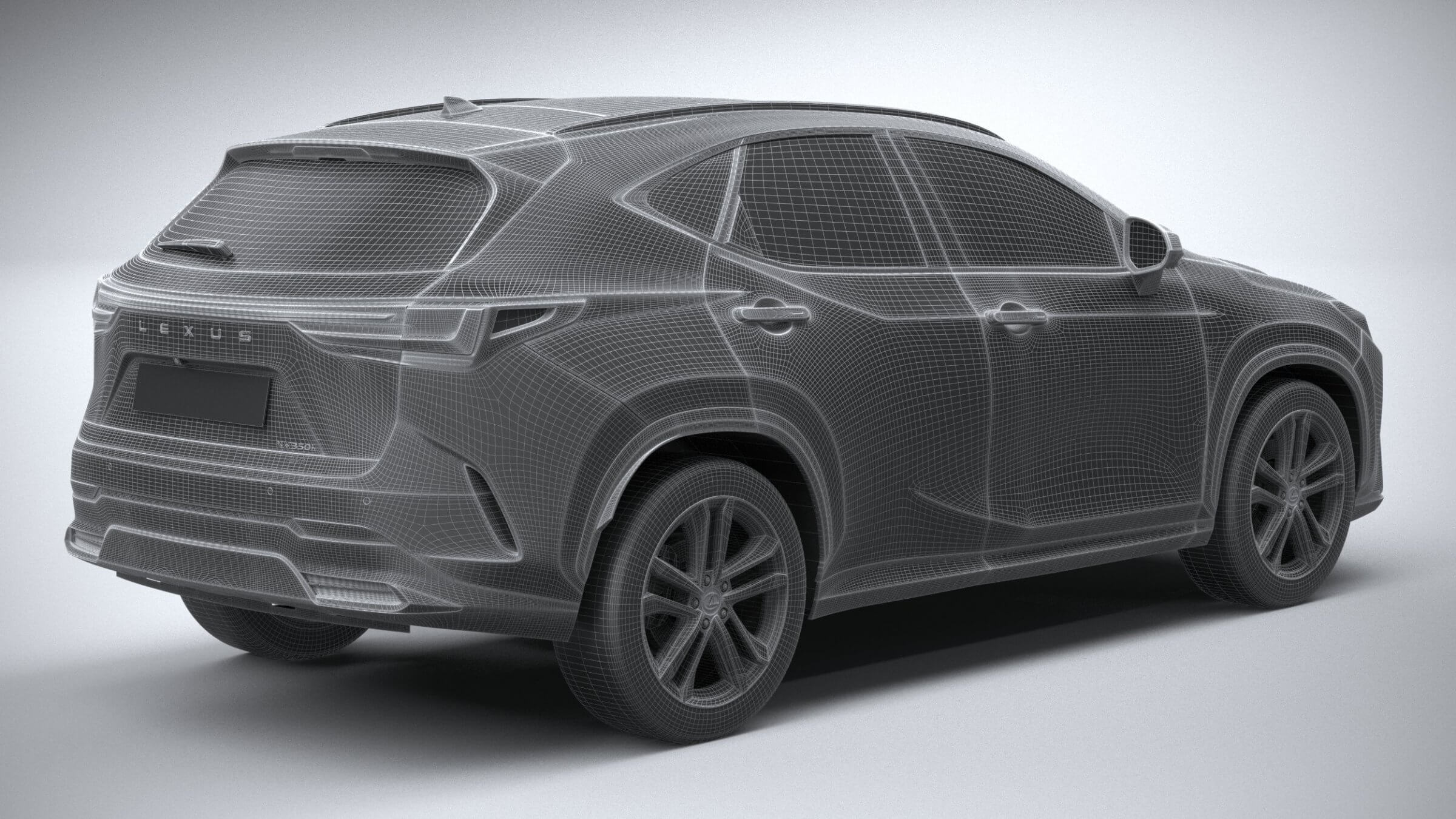 Lexus NX300 Regular 2022 - 3D Model by SQUIR