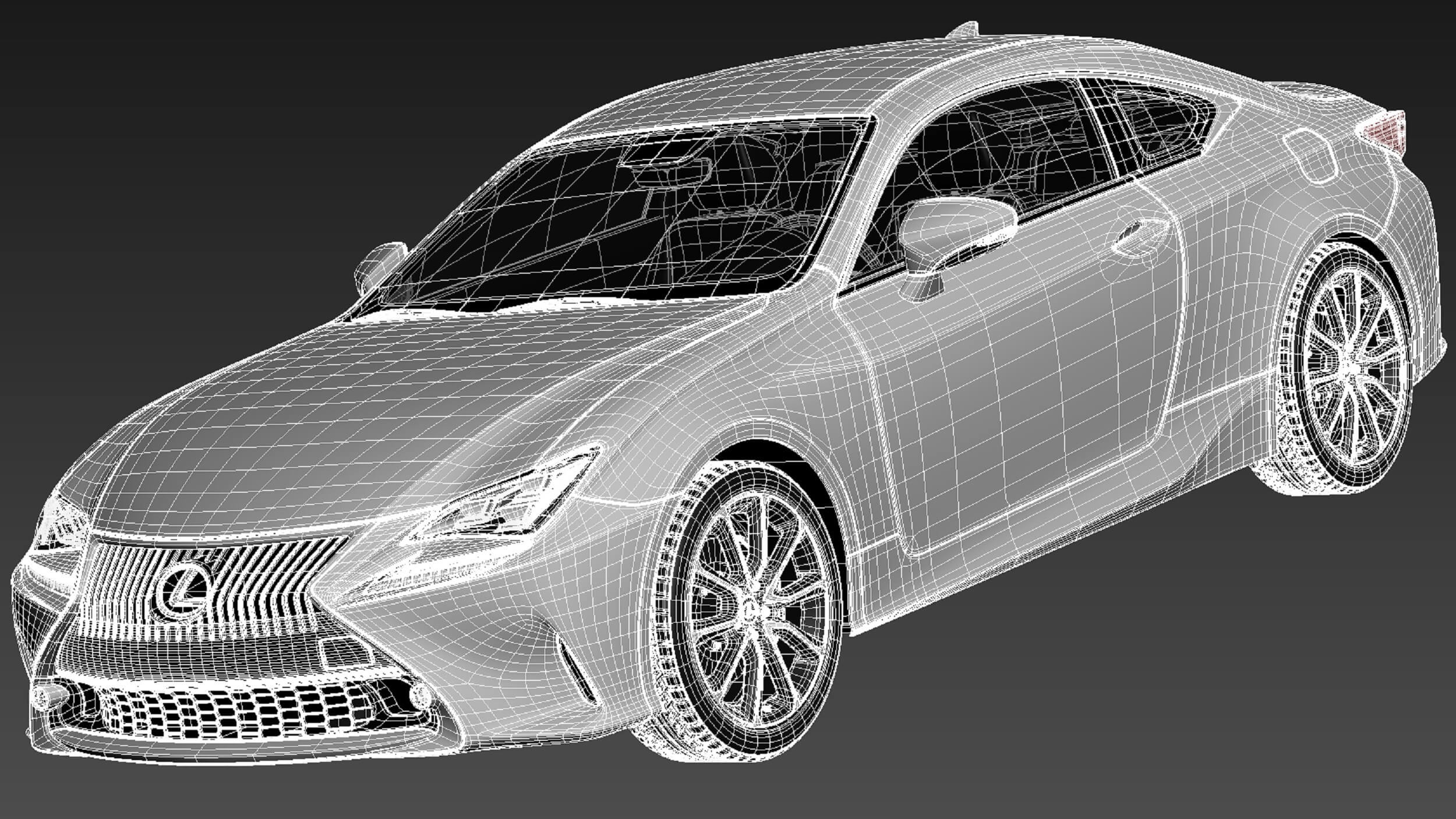 Lexus RC 2015 - 3D Model by SQUIR