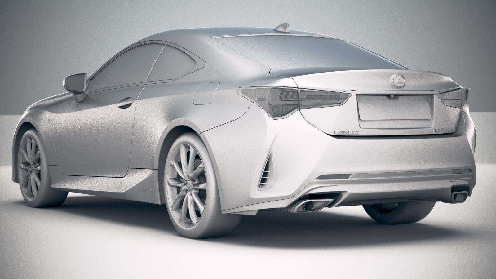 Lexus RC 2019 - 3D Model by SQUIR