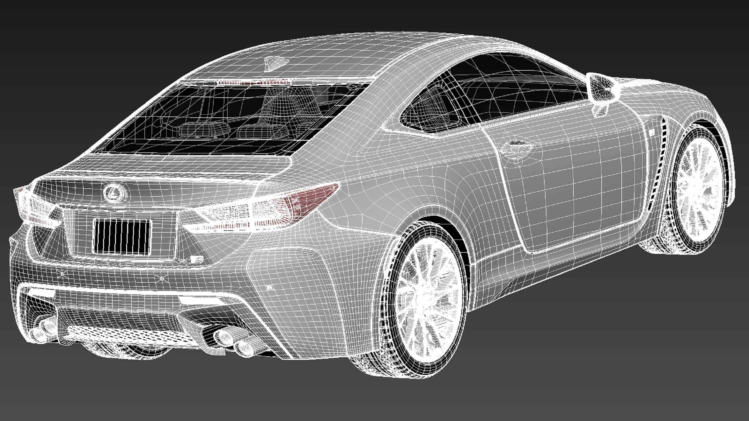 Lexus RC F 2015 - 3D Model by SQUIR