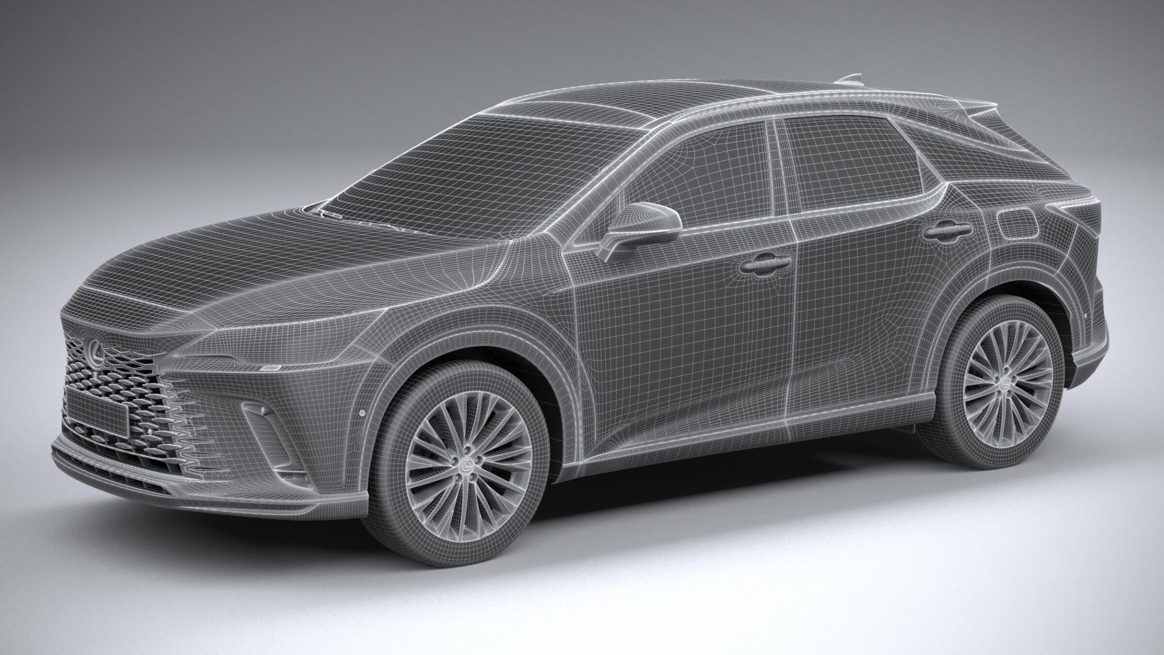 Lexus RX 450 2023 - 3D Model by SQUIR