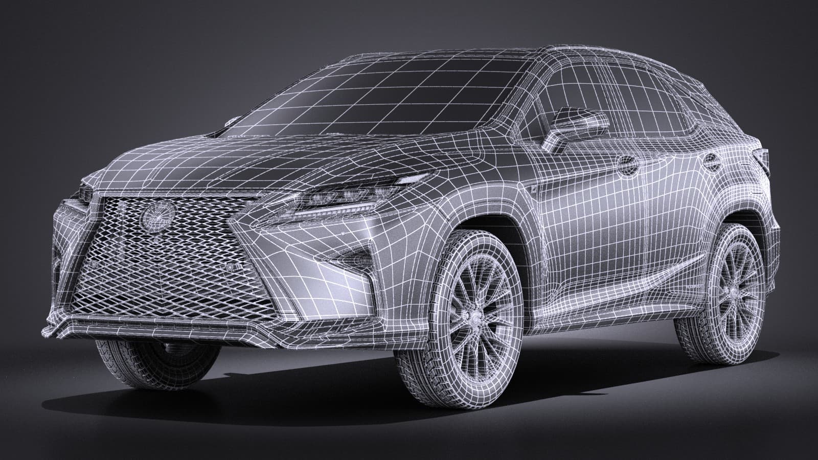 Lexus RX 450h F Sport 2016 - 3D Model by SQUIR