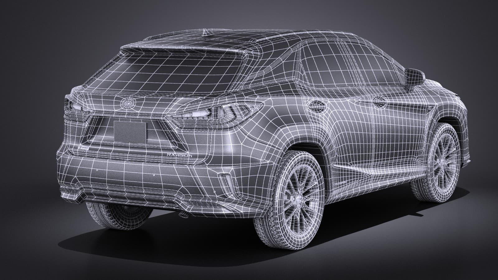 Lexus RX 450h F Sport 2016 - 3D Model by SQUIR