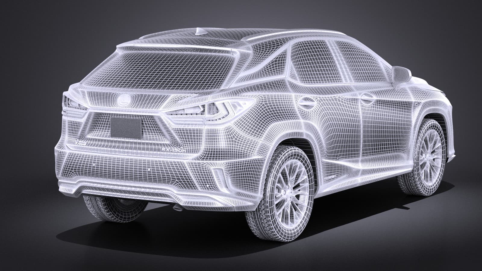 Lexus RX 450h F Sport 2016 - 3D Model by SQUIR