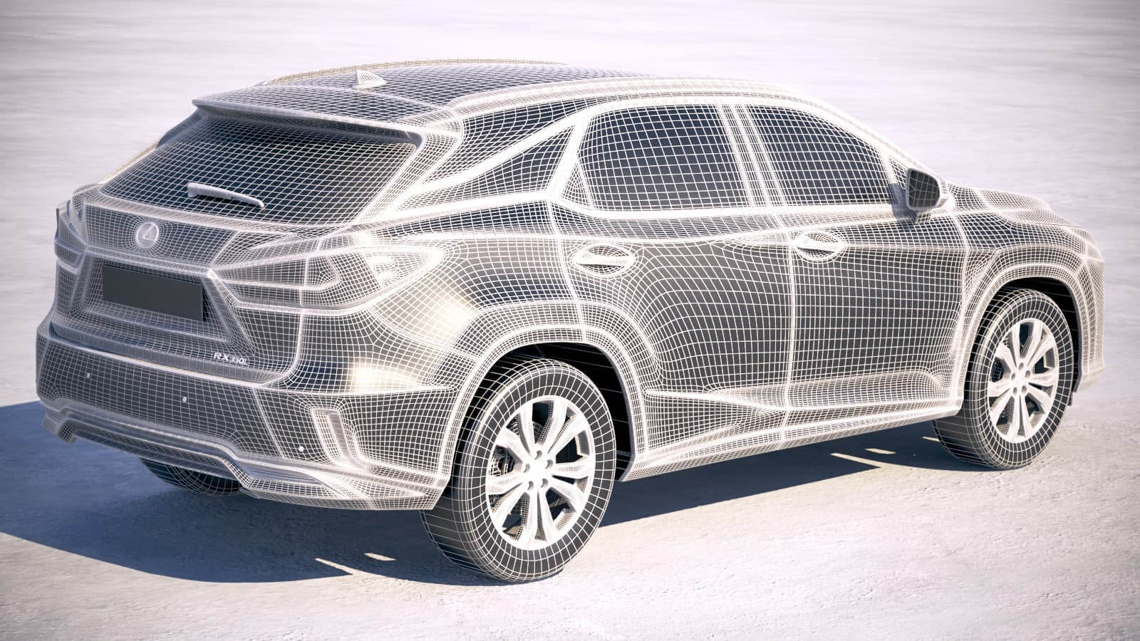 Lexus RX L 2018 - 3D Model by SQUIR