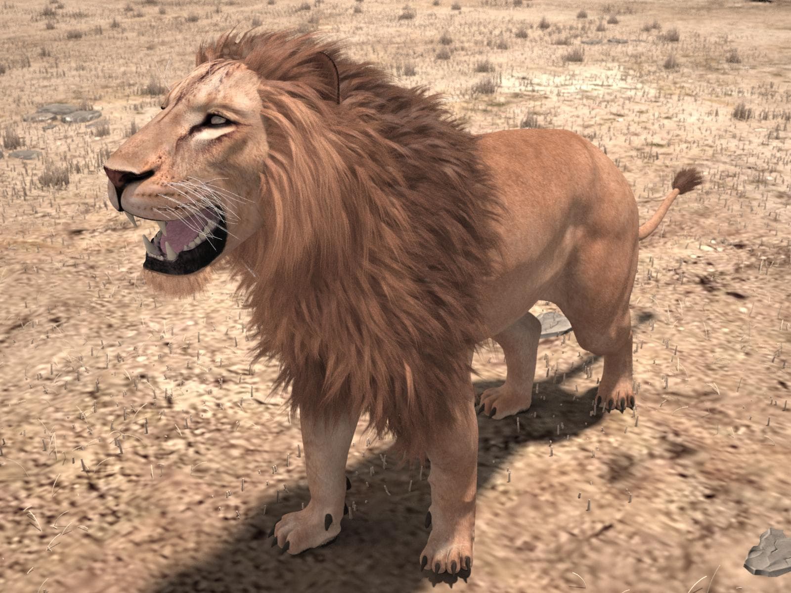 Lion The King (hair texture) - 3D Model by SQUIR