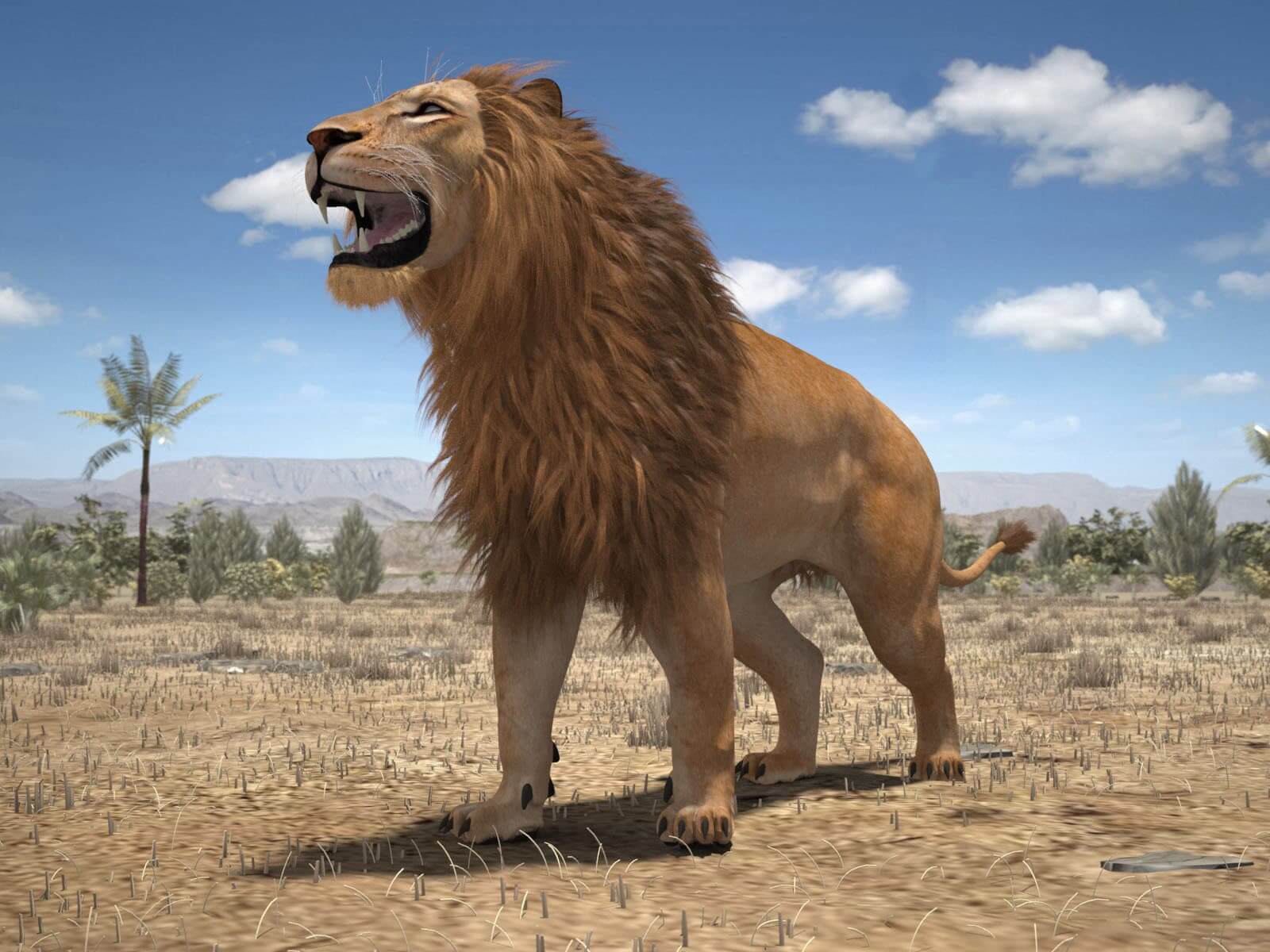 Lion The King (hair texture) - 3D Model by SQUIR