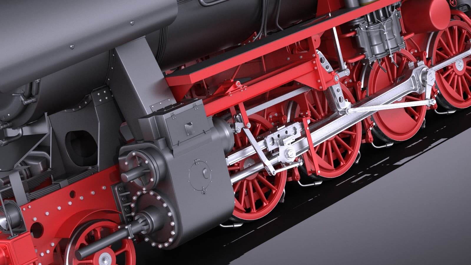Locomotive BR 52 Steam Train - 3D Model by SQUIR