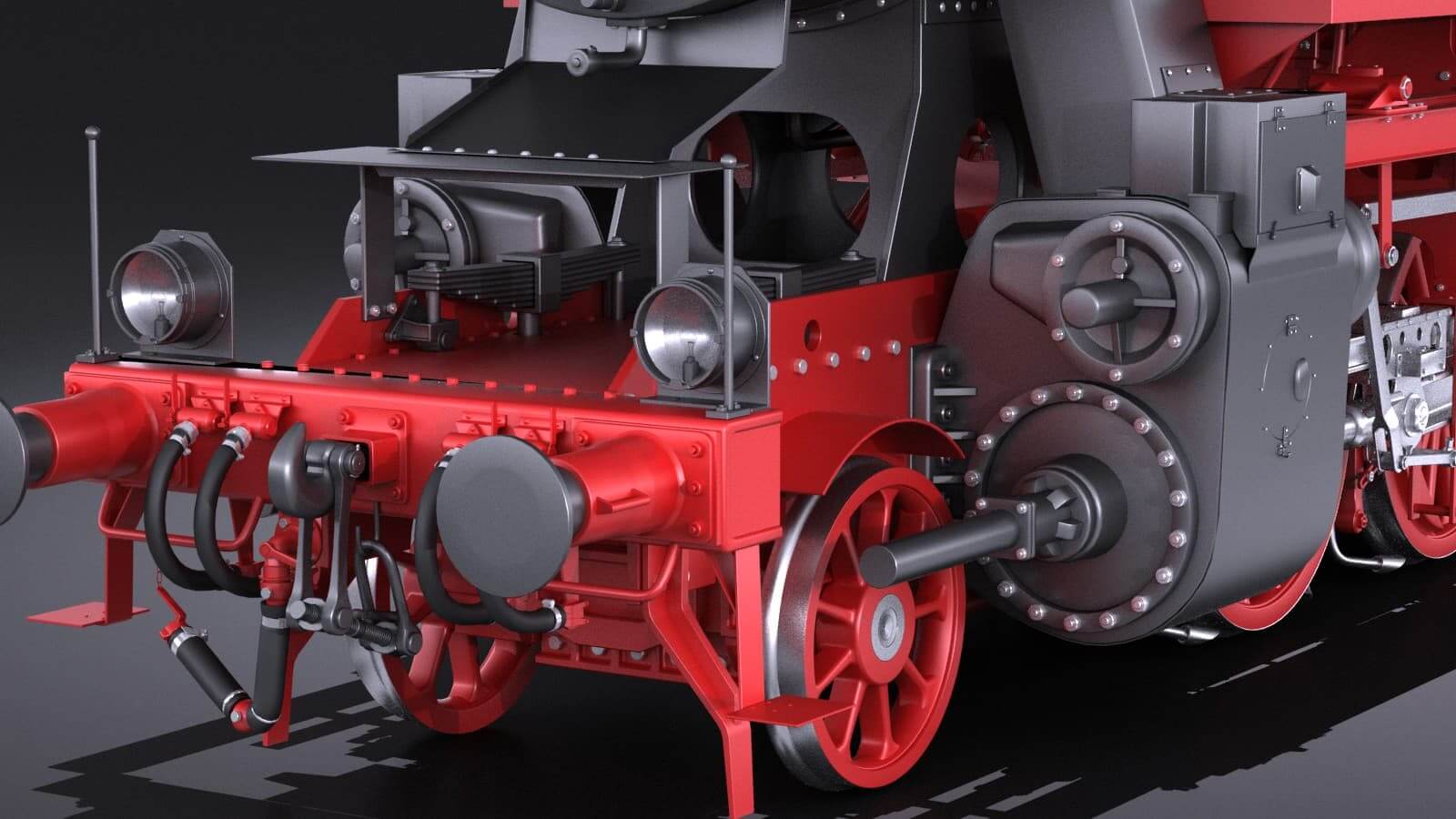 Locomotive BR 52 Steam Train - 3D Model by SQUIR