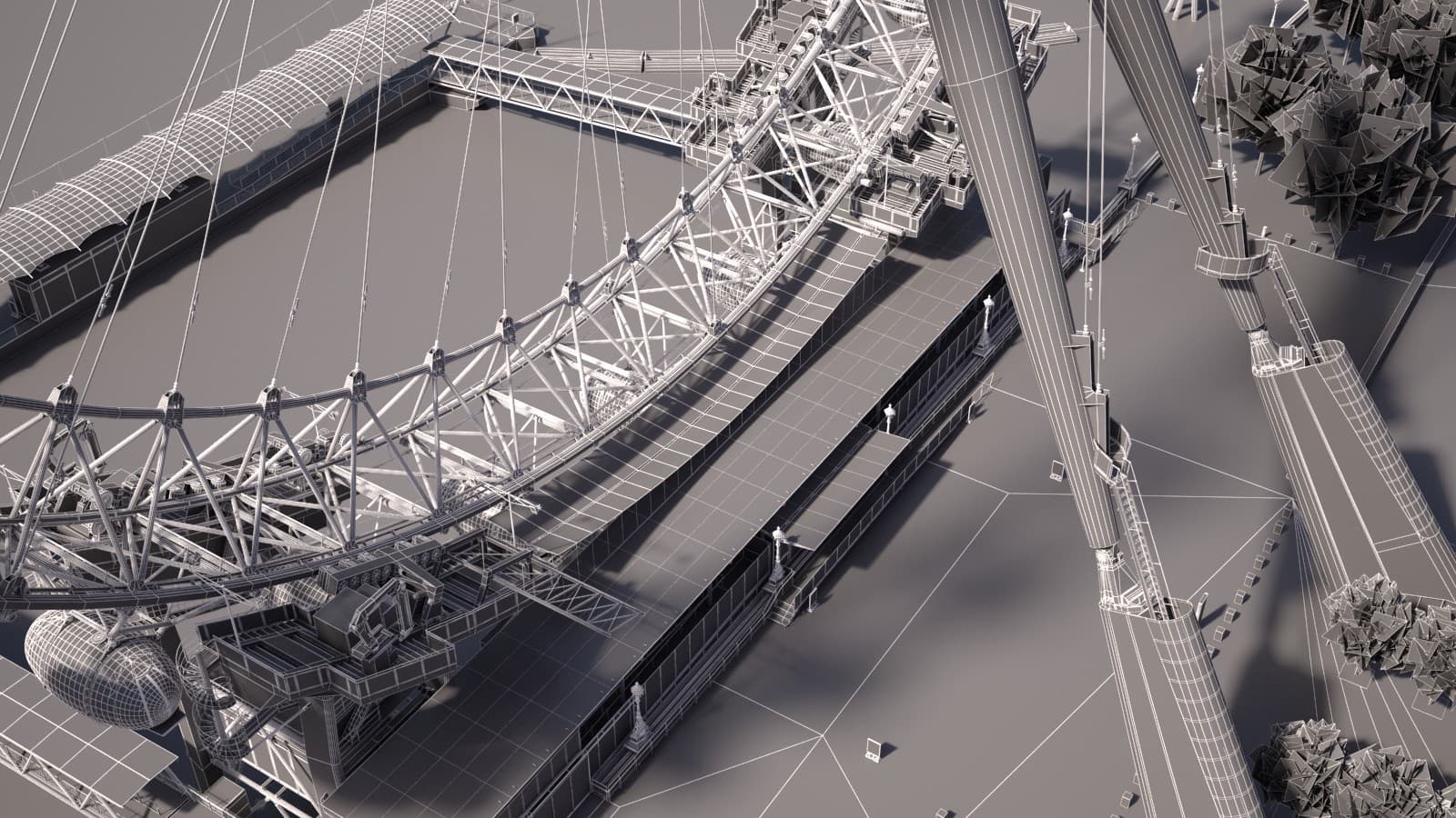 London Eye - 3D Model by SQUIR