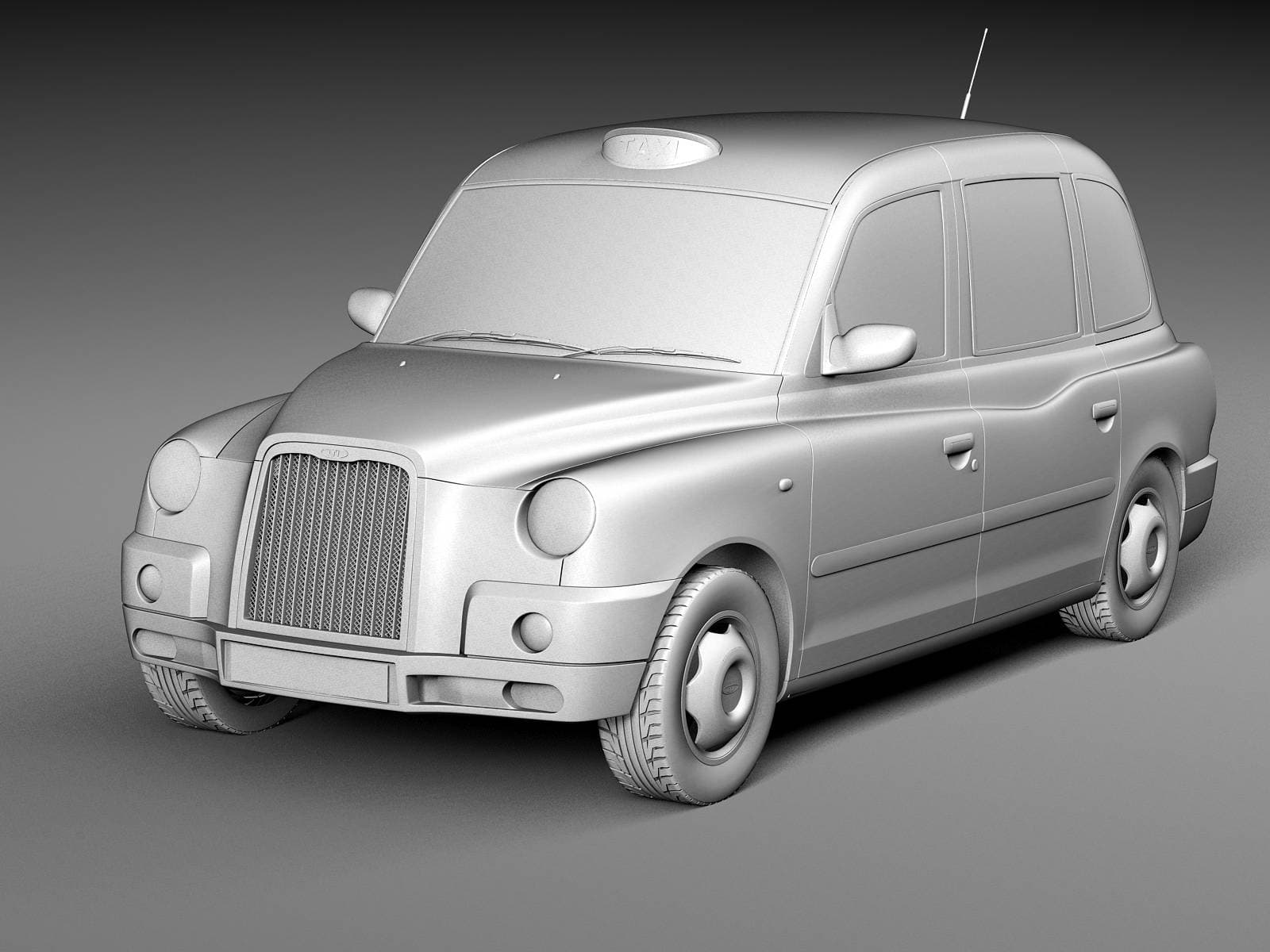 London Taxi TX4 - 3D Model by SQUIR