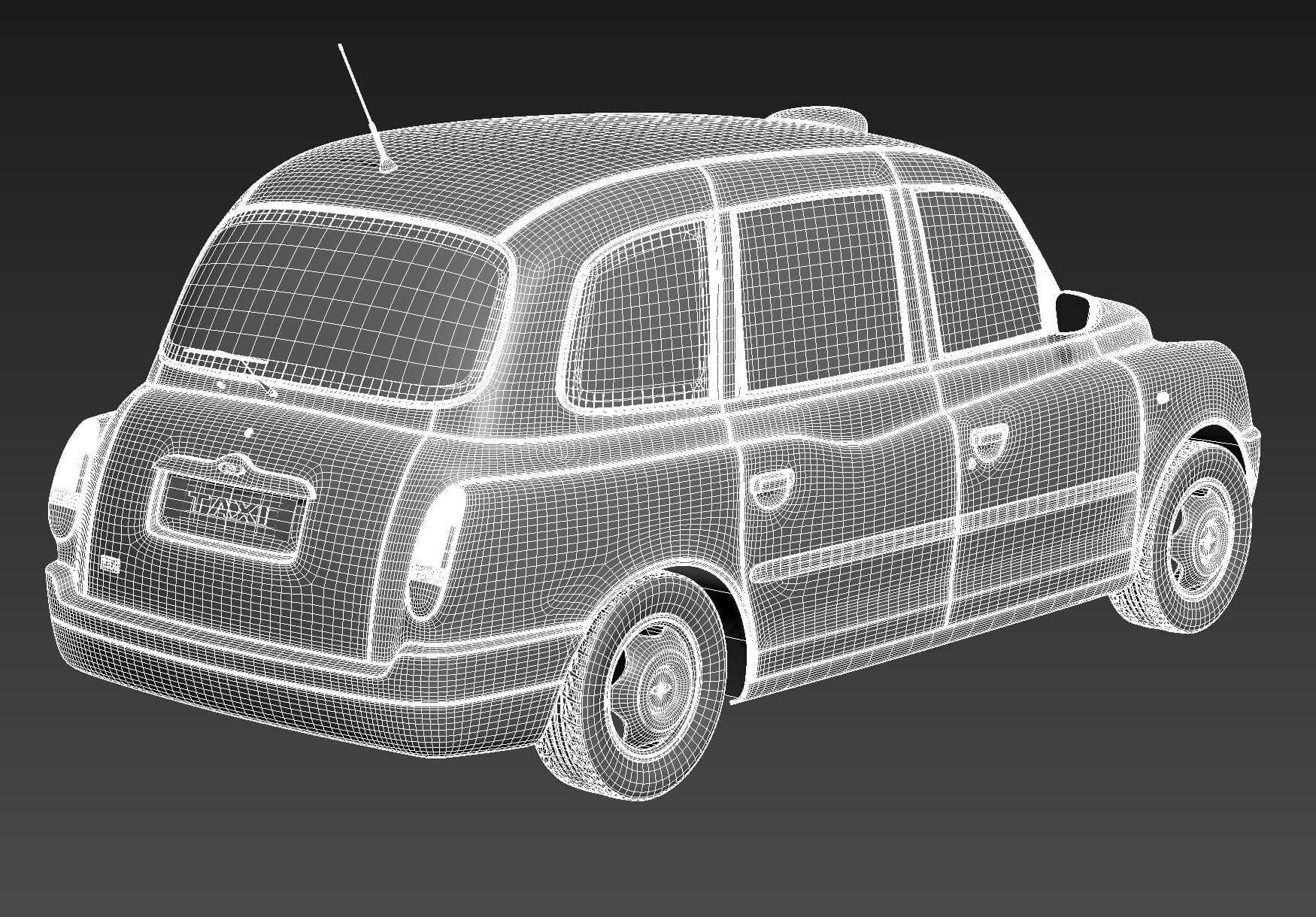 London Taxi TX4 - 3D Model by SQUIR