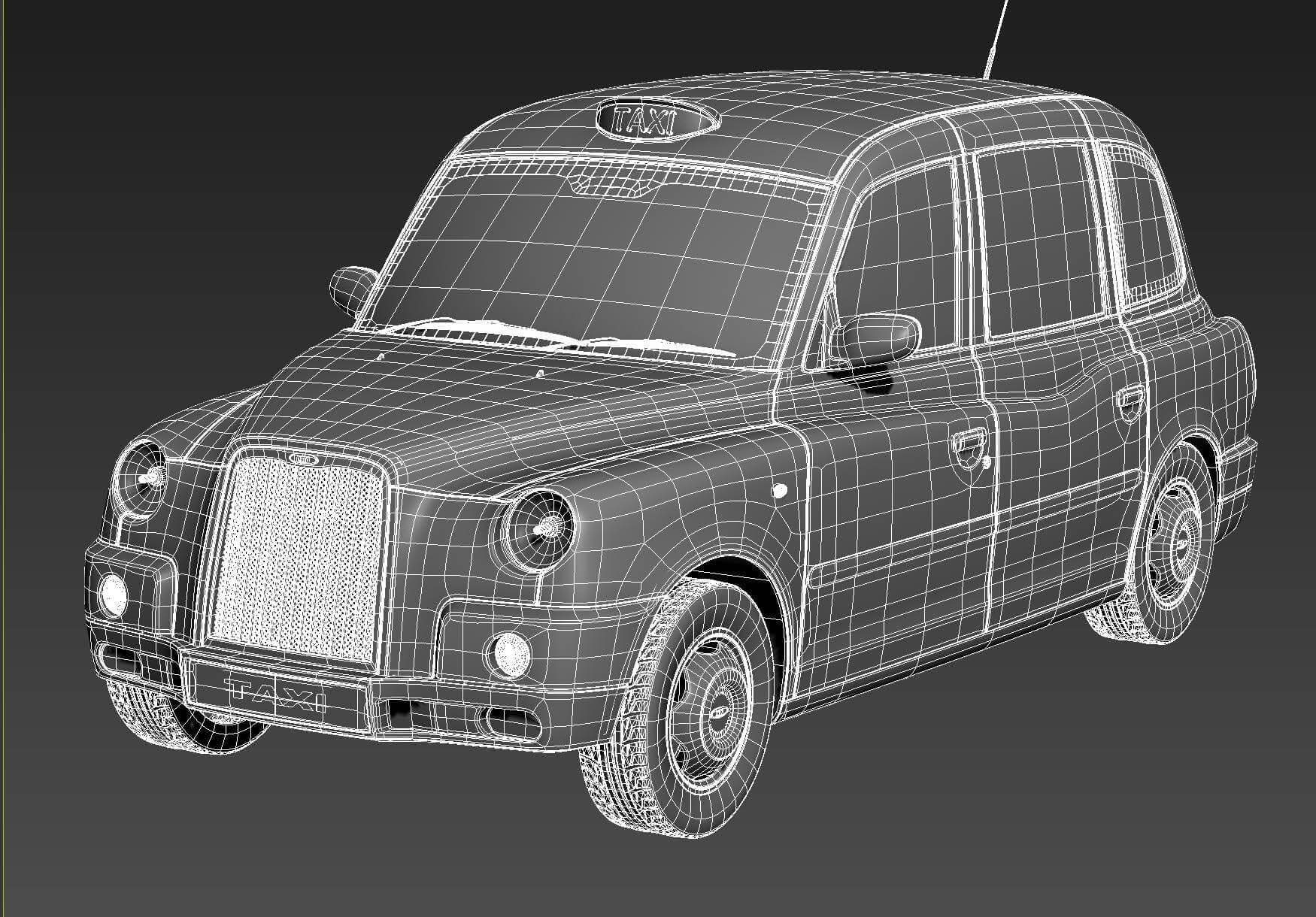 London Taxi TX4 - 3D Model by SQUIR