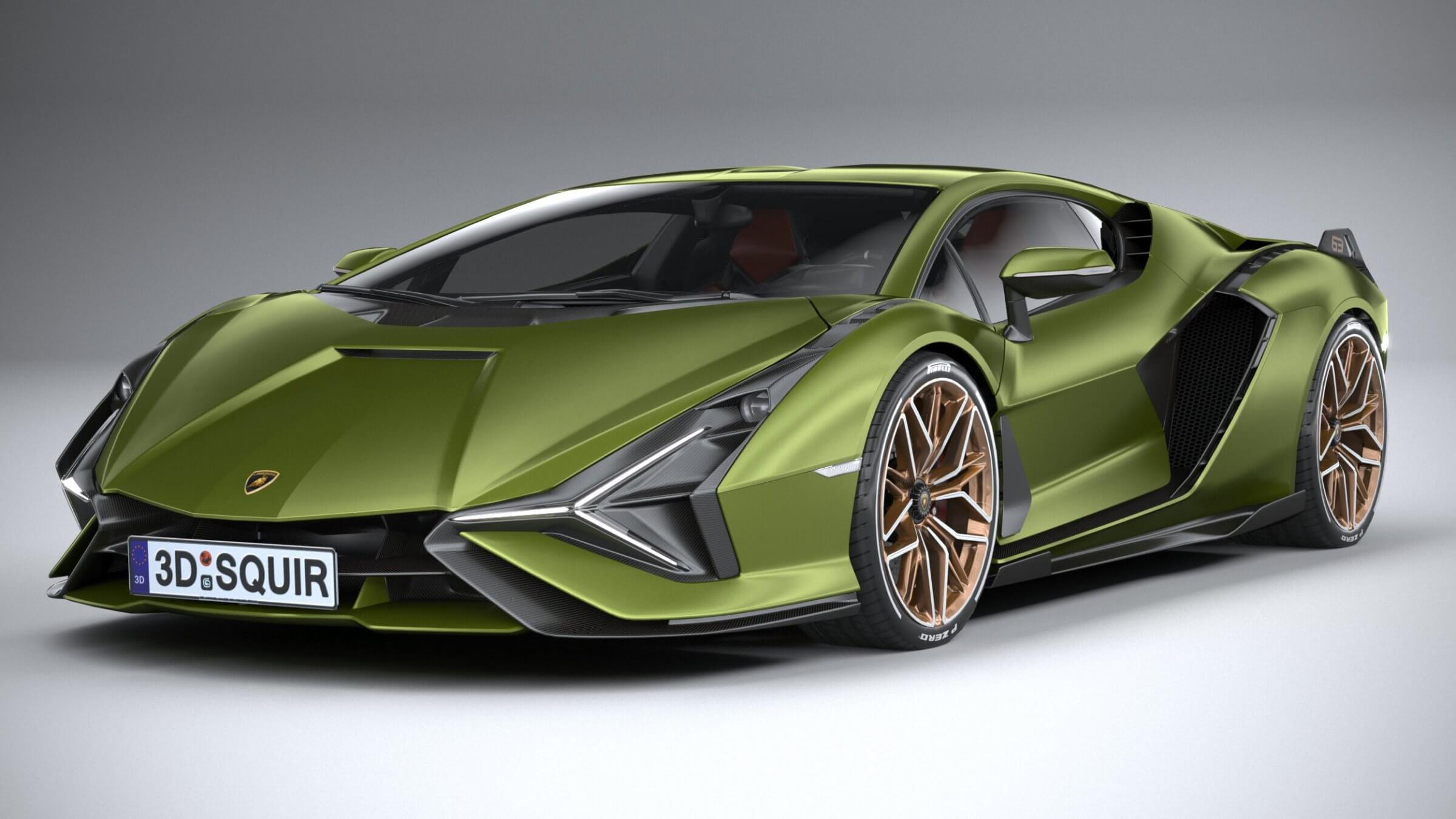 Lamborghini Sian 2020 - Low Poly 3D Model by SQUIR