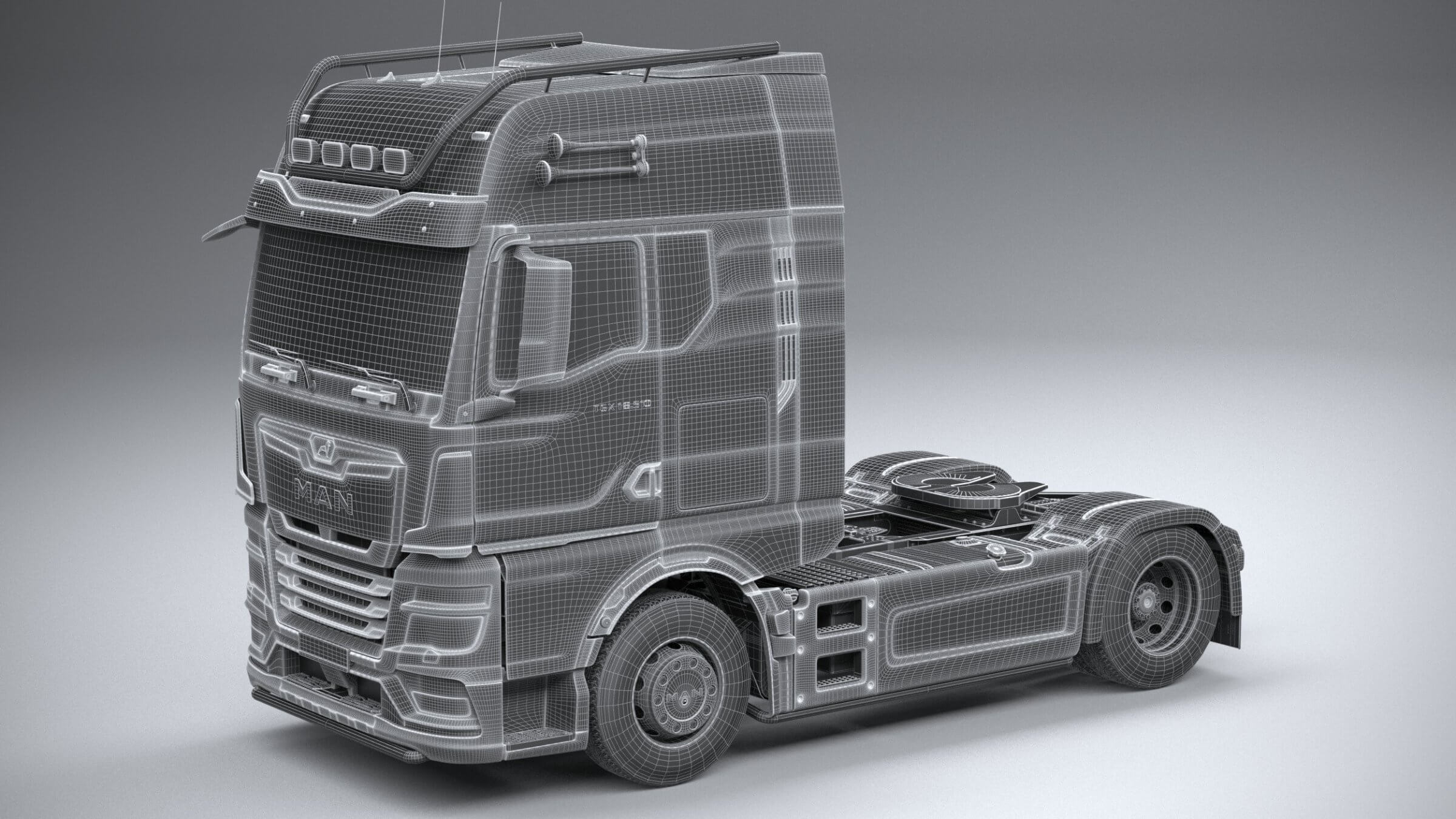Man TGX 2021 - 3D Model by SQUIR