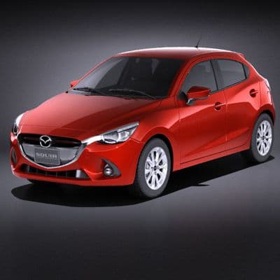 Mazda 2 2017 (V-Ray) 3D Model by SQUIR