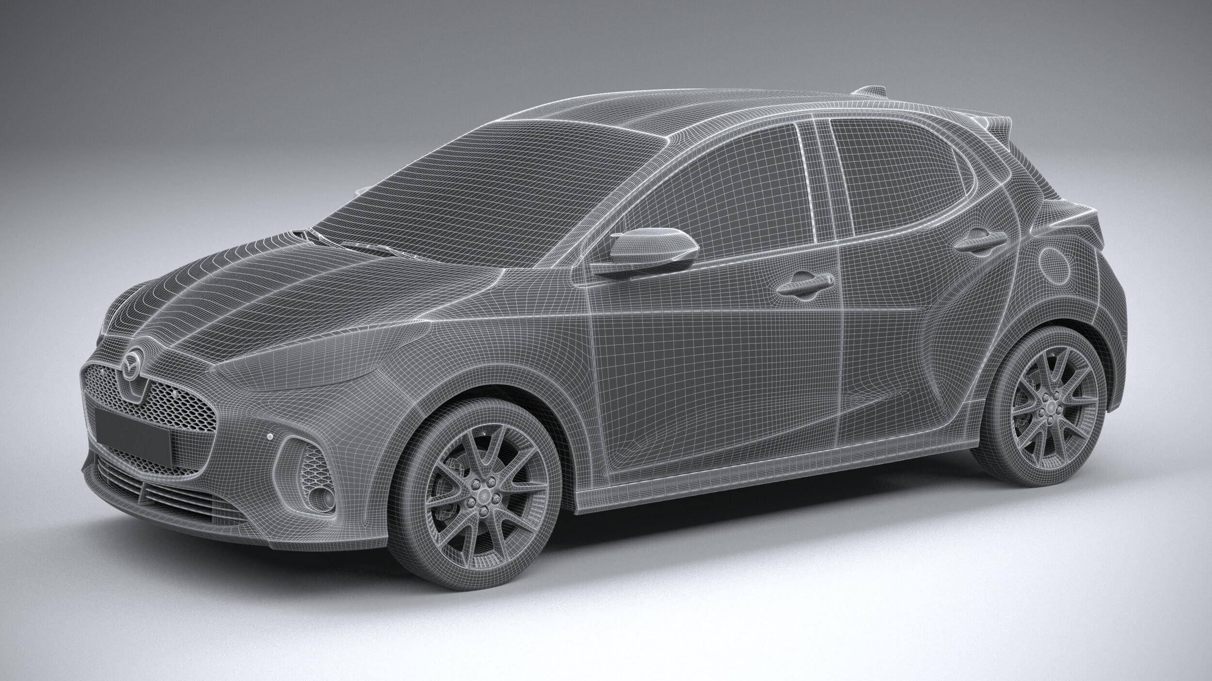 Mazda 2 Hybrid 2024 - 3D Model by SQUIR