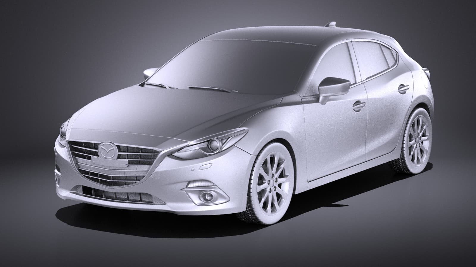 Mazda 3 Hatchback 2016 (V-Ray) 3D Model by SQUIR