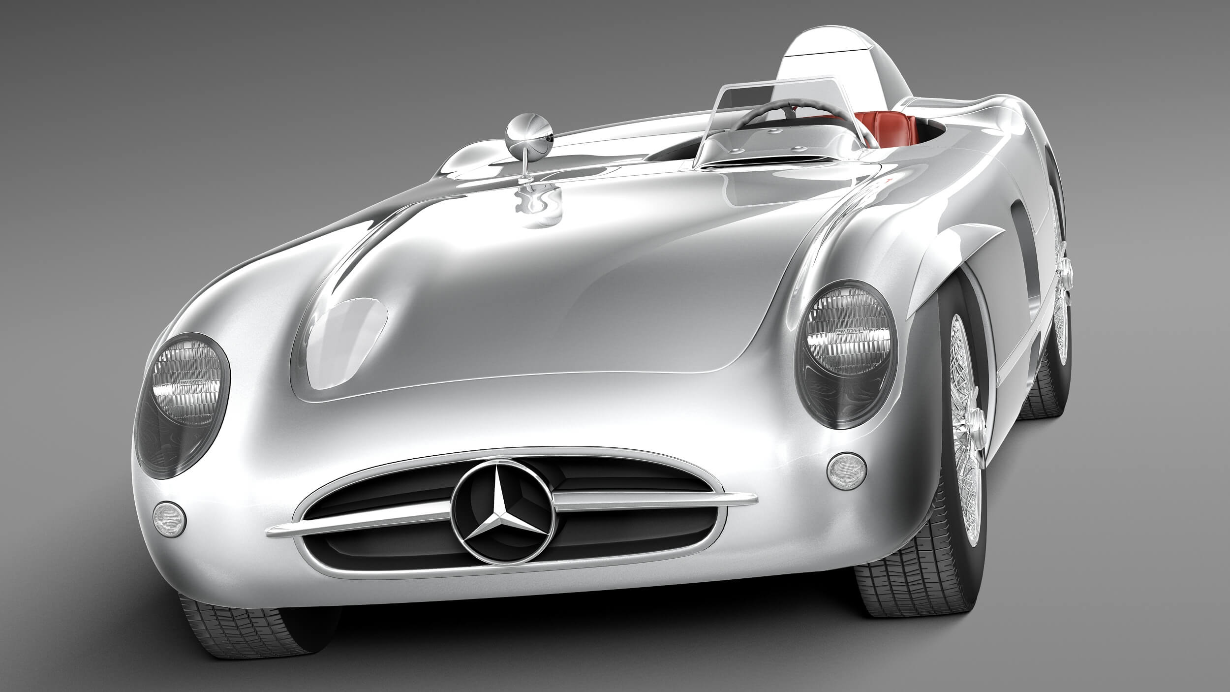 Mercedes-Benz 300 SLR 1955 Spider 3D Model by SQUIR