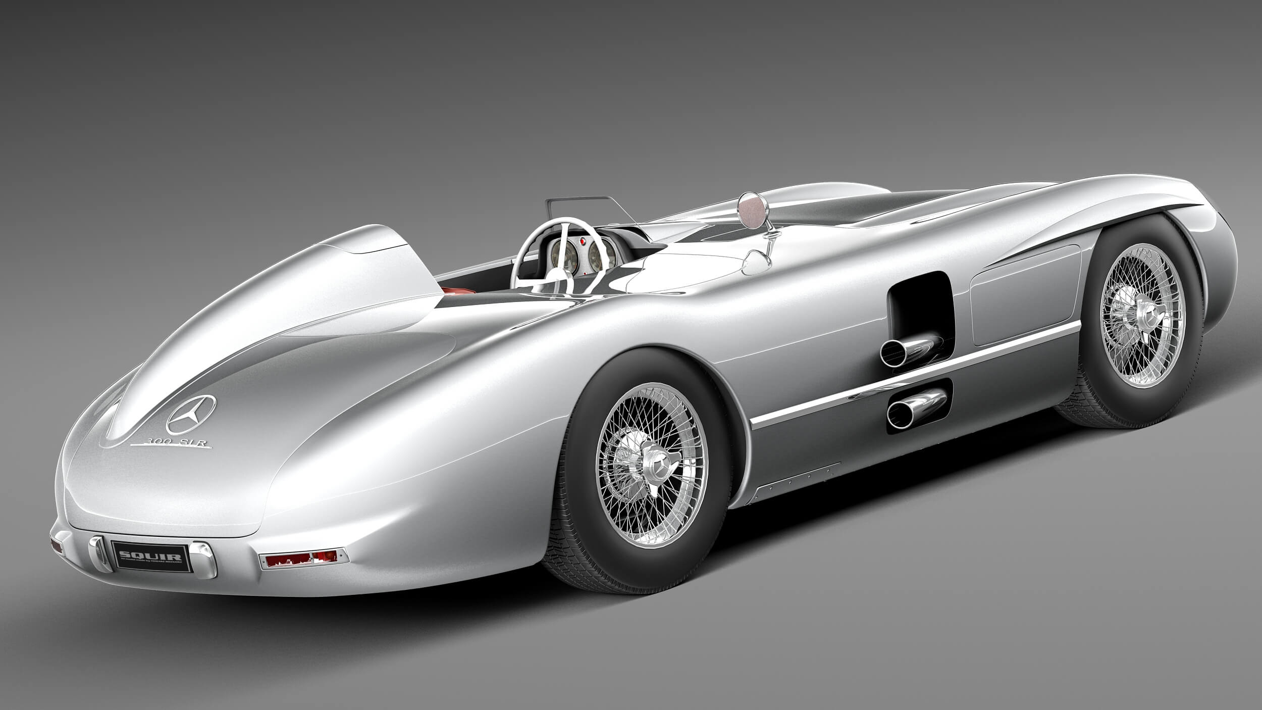 Mercedes-Benz 300 SLR 1955 Spider 3D Model by SQUIR