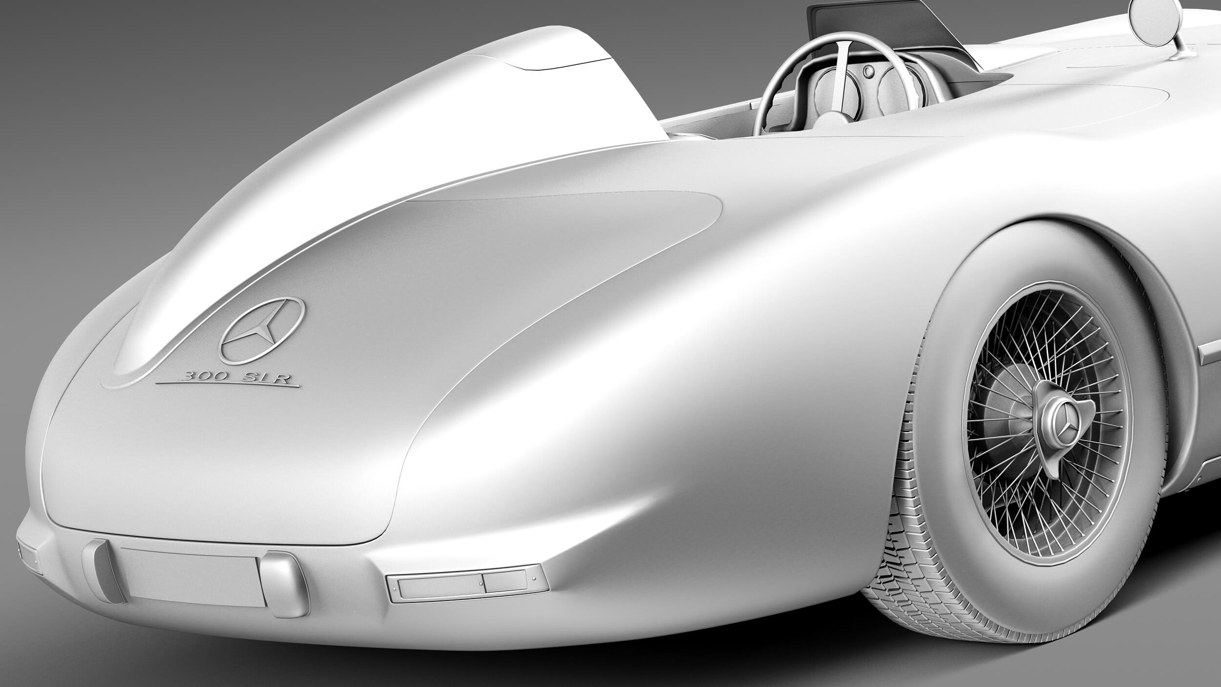 Mercedes-Benz 300 SLR 1955 Spider 3D Model by SQUIR