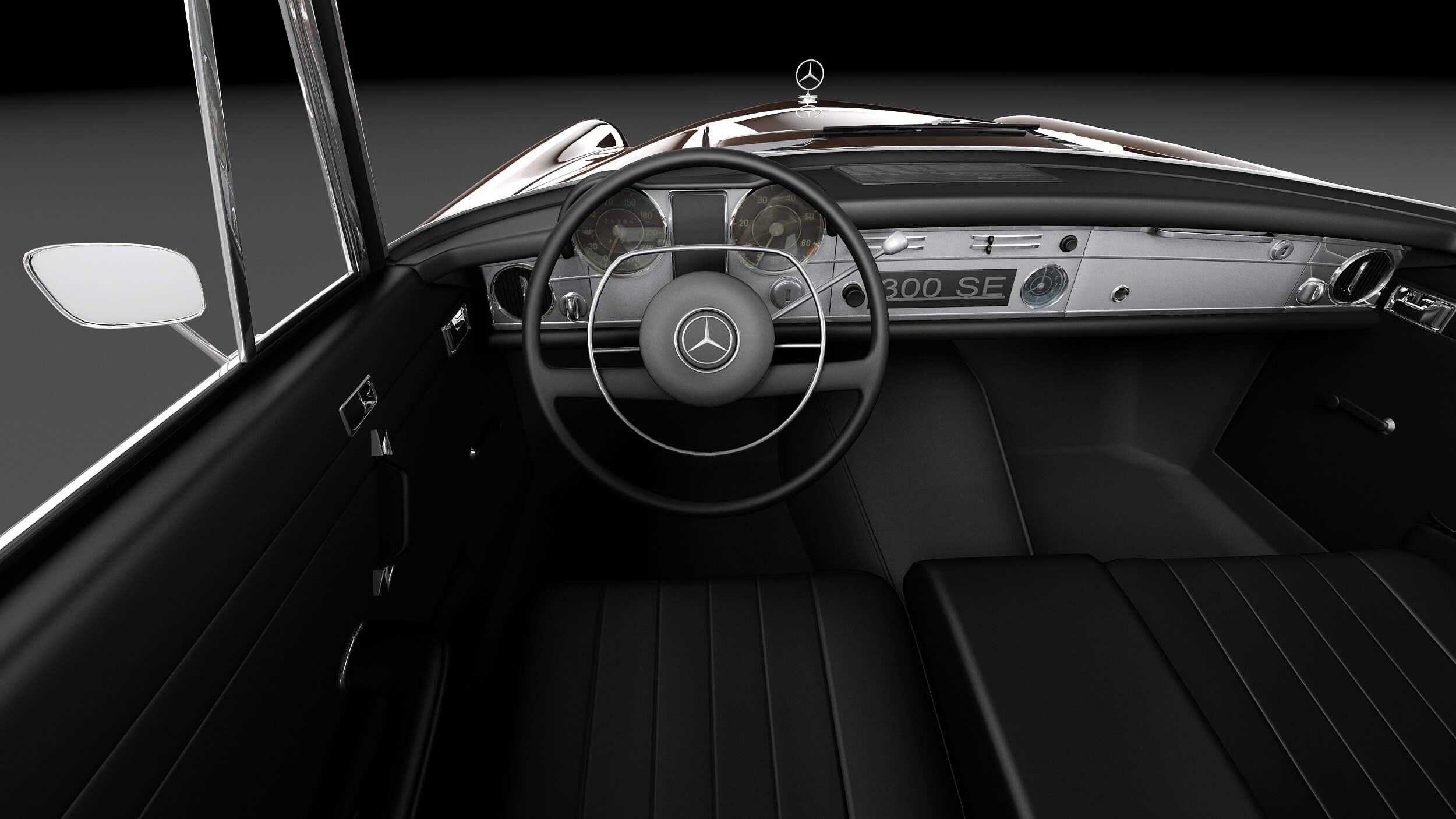 Mercedes-Benz 300SE W112 Coupe 3D Model by SQUIR