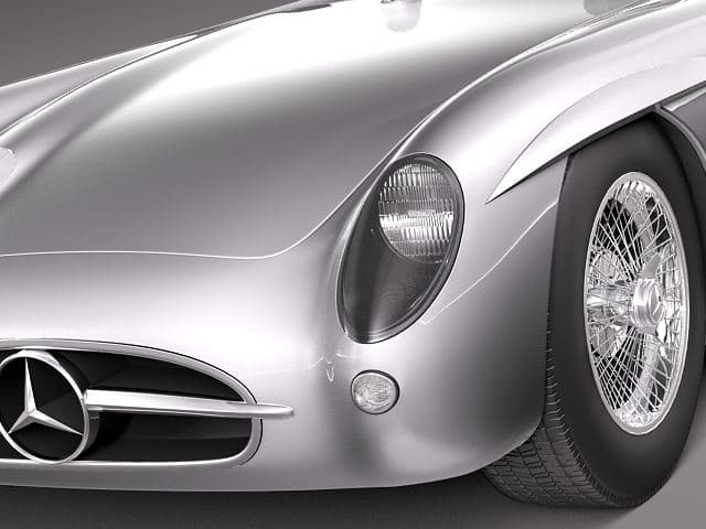 Mercedes-Benz 300Slr 1955 Spyder 3D Model by SQUIR