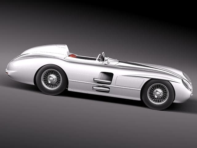 Mercedes-Benz 300Slr 1955 Spyder 3D Model by SQUIR