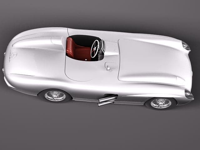 Mercedes-Benz 300Slr 1955 Spyder 3D Model by SQUIR