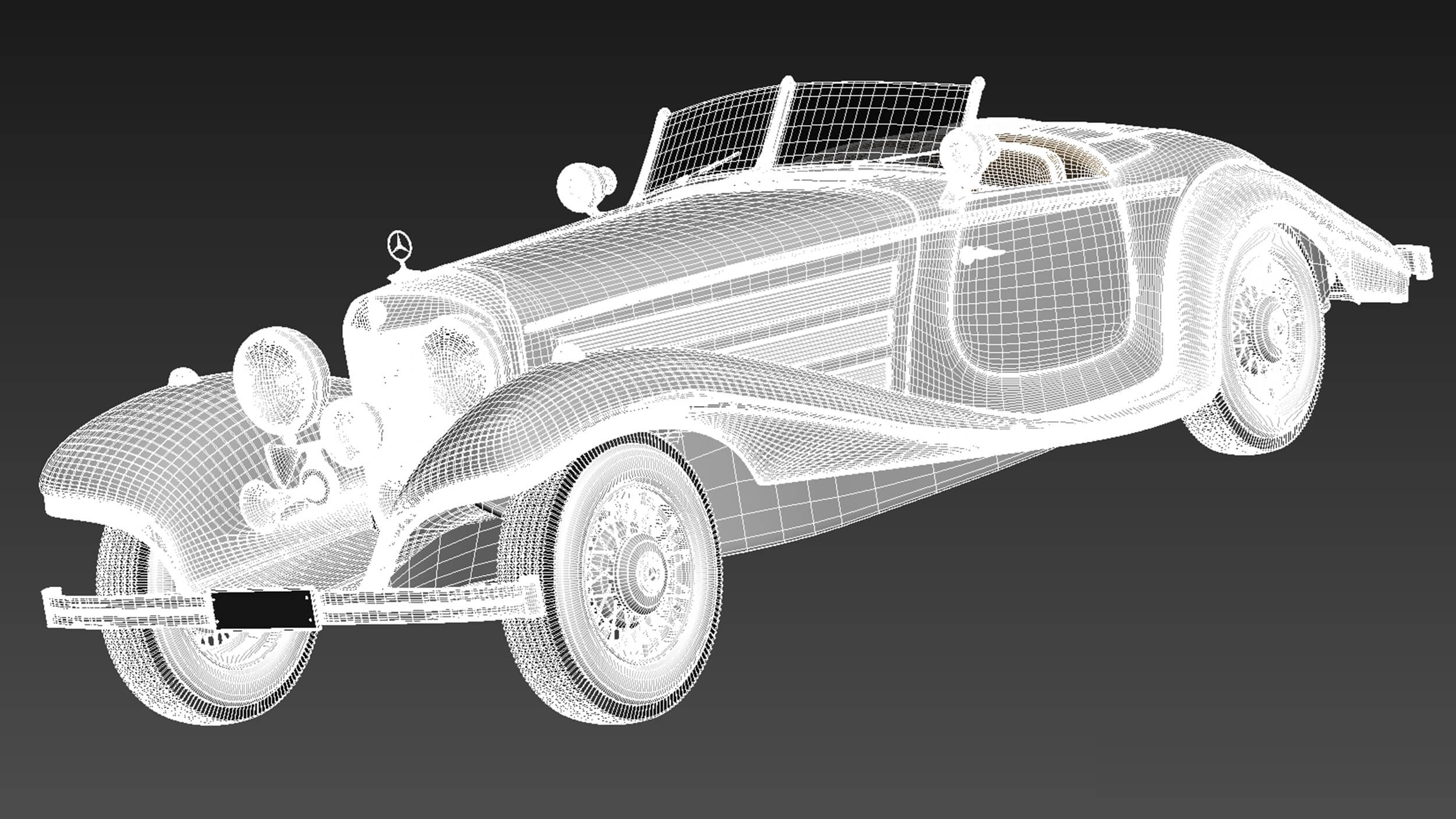 Mercedes-Benz 540K 1936-1938 3D Model by SQUIR