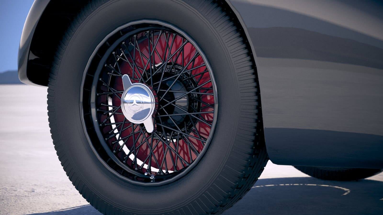 Mercedes-Benz 710 SSK Trossi Roadster 1930 Bonneville 3D Model by SQUIR