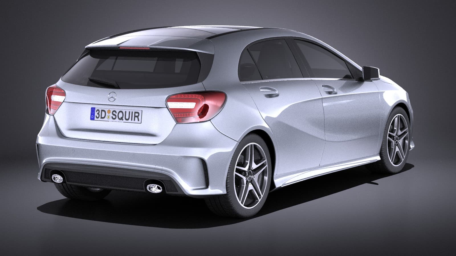 Mercedes-Benz A-Class 2015 (V-Ray) 3D Model by SQUIR