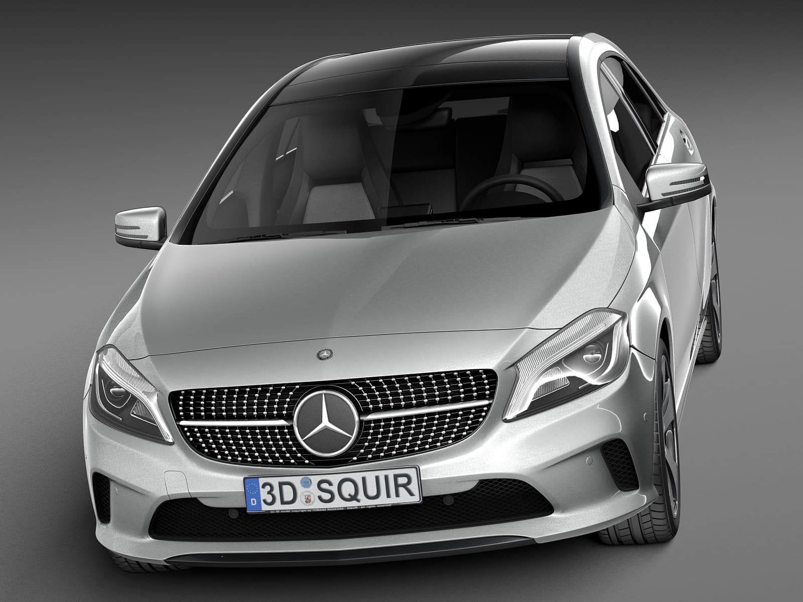 Mercedes-Benz A-Class 2016 3D Model by SQUIR