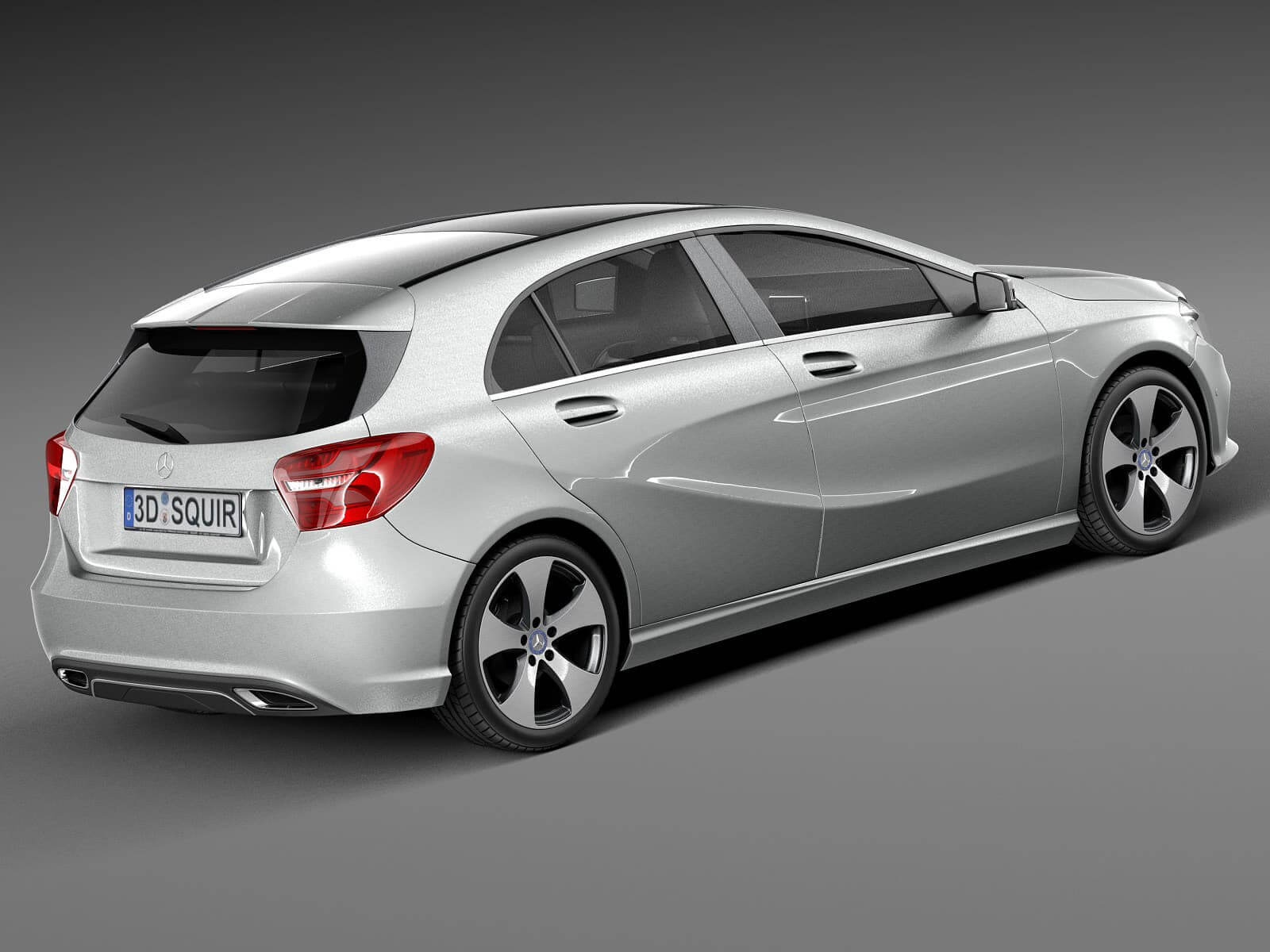 Mercedes-Benz A-Class 2016 3D Model by SQUIR