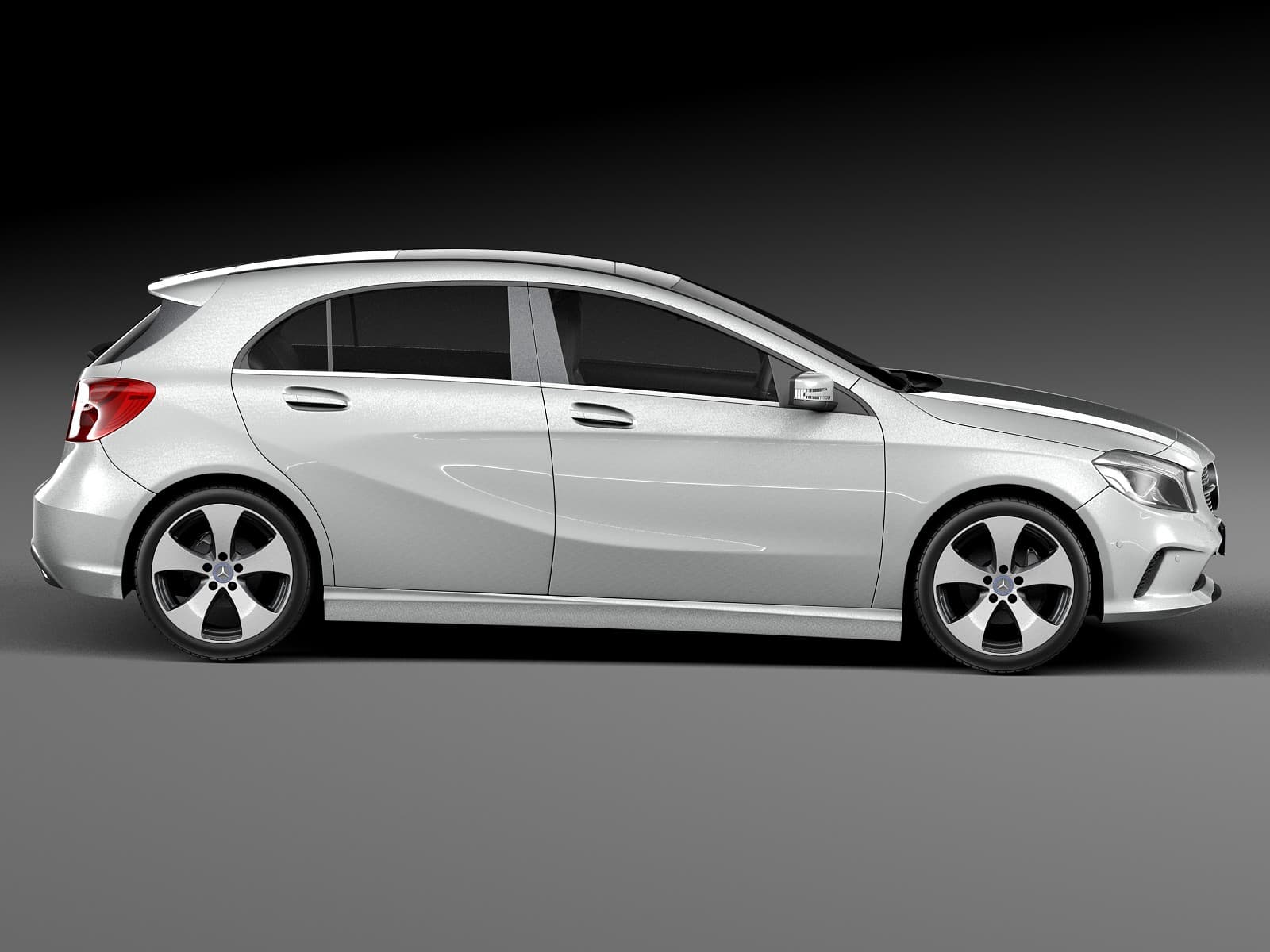 Mercedes-Benz A-Class 2016 3D Model by SQUIR