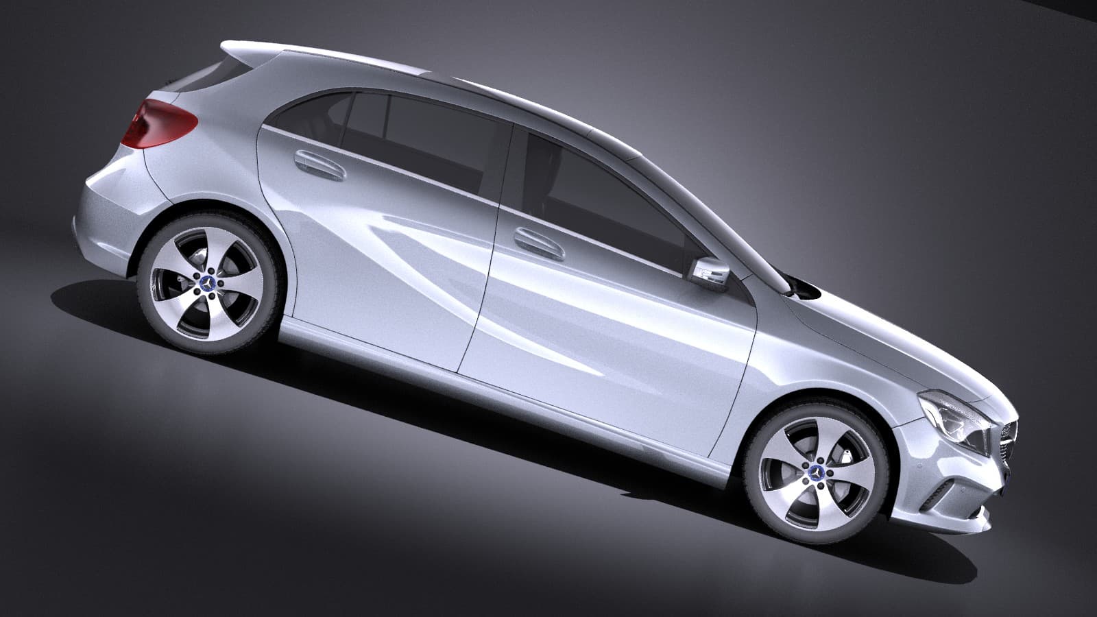 Mercedes-Benz A-Class 2017 (V-Ray) 3D Model by SQUIR