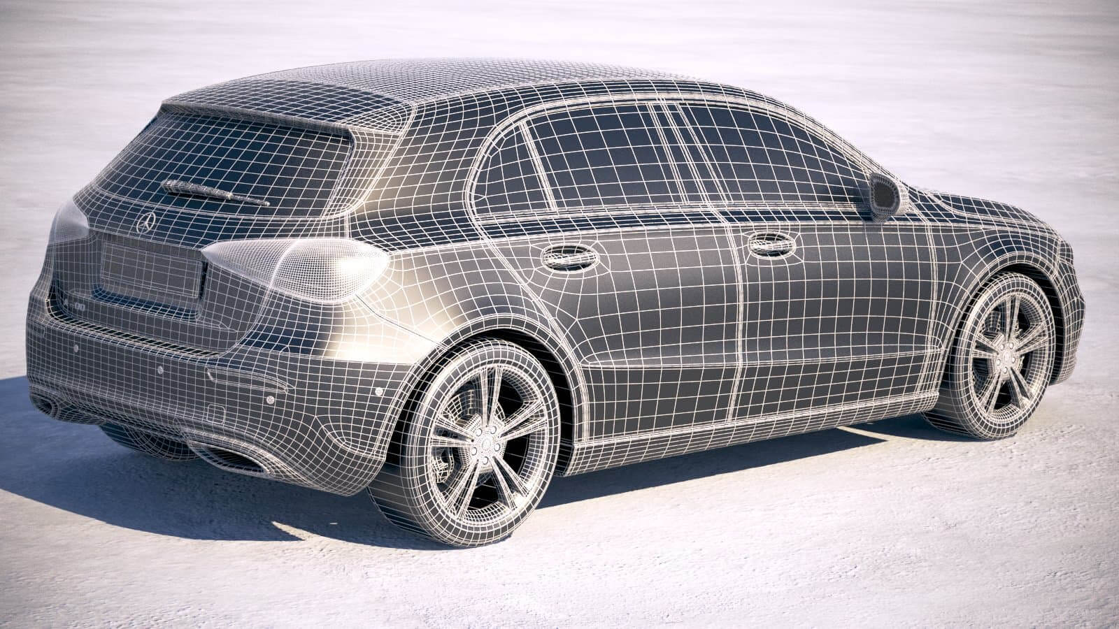 Mercedes-Benz A-Class 2019 3D Model by SQUIR