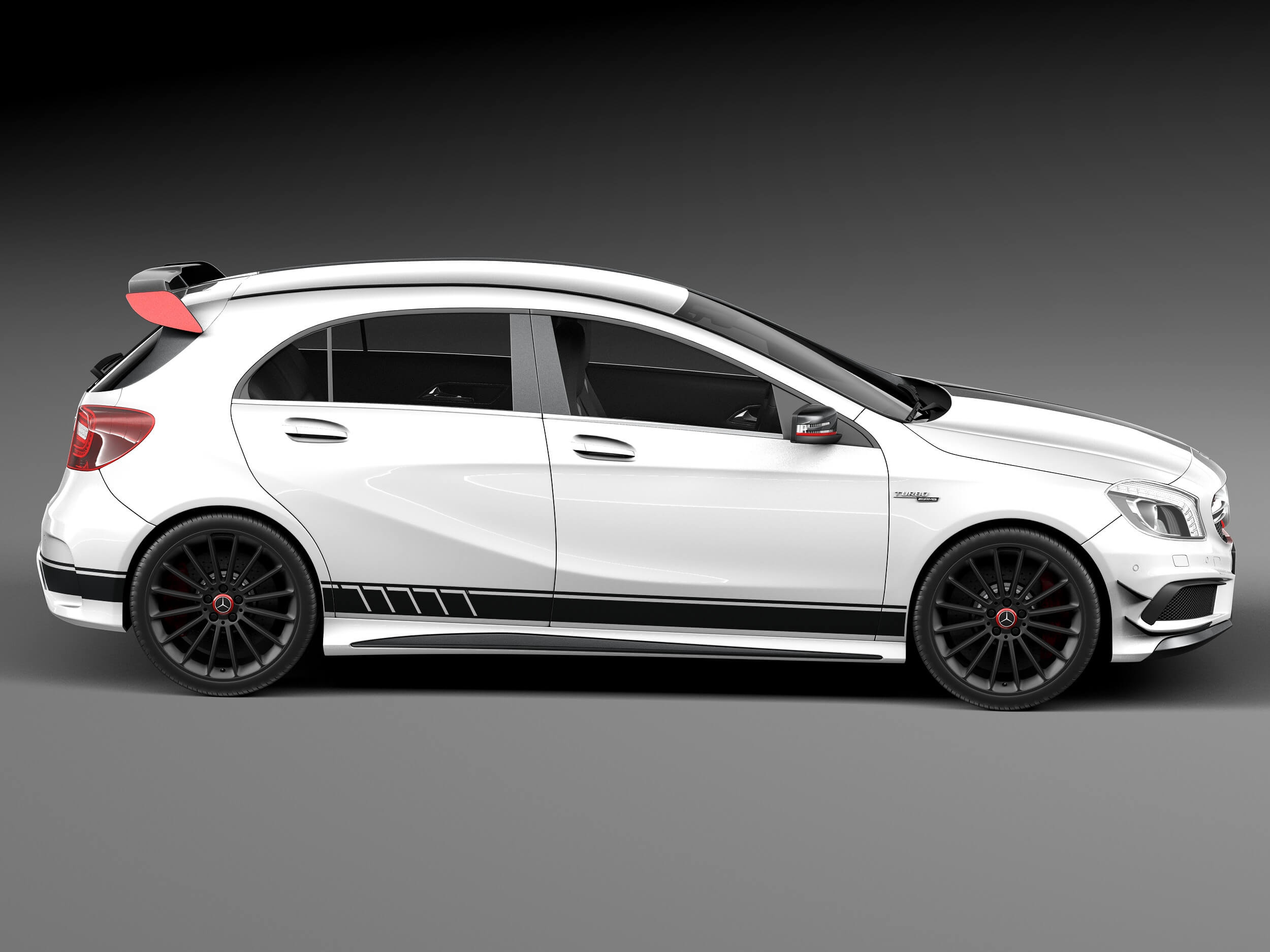 Mercedes-Benz A45 AMG Edition 1 2014 3D Model by SQUIR