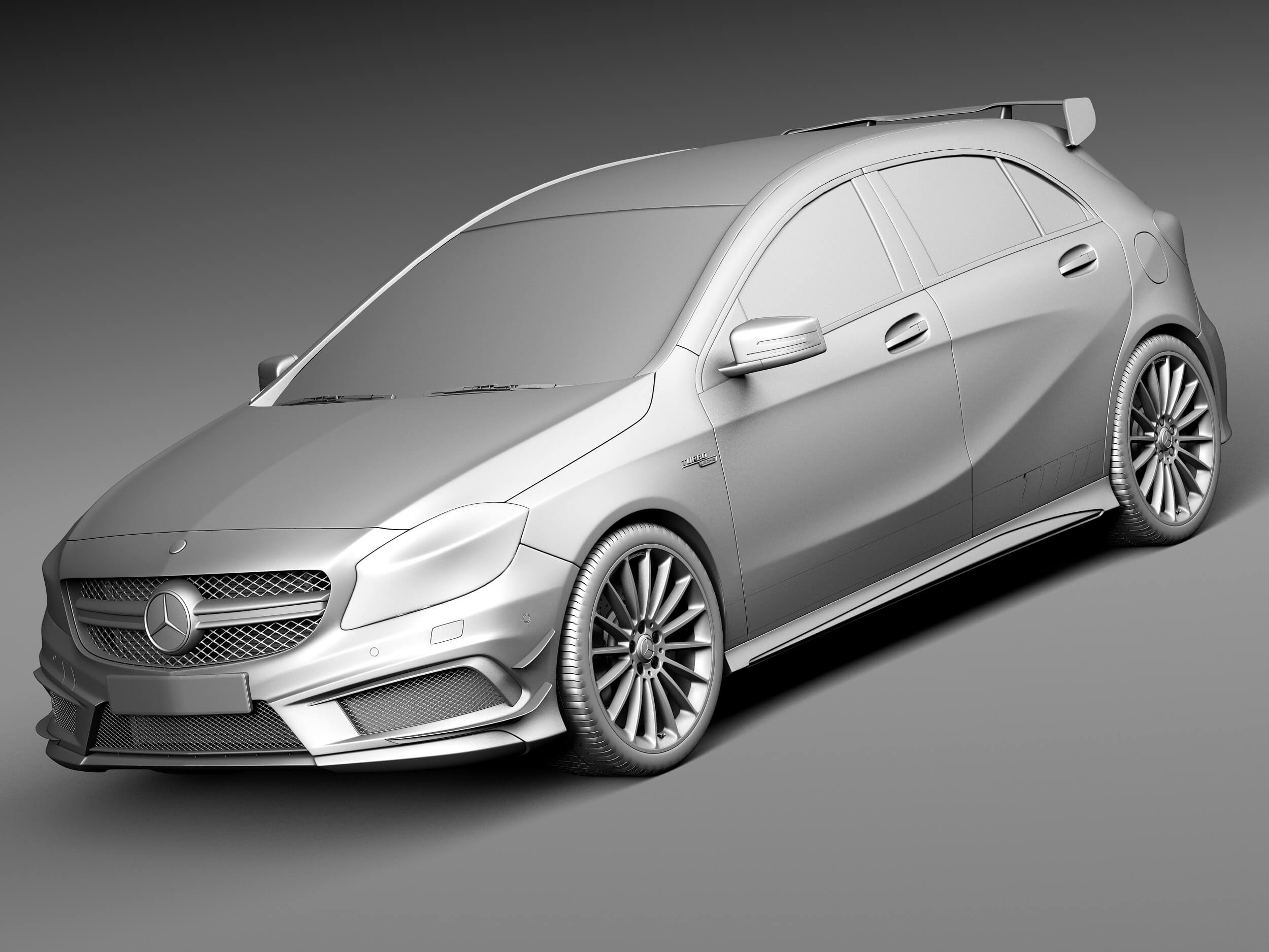 Mercedes-Benz A45 AMG Edition 1 2014 3D Model by SQUIR