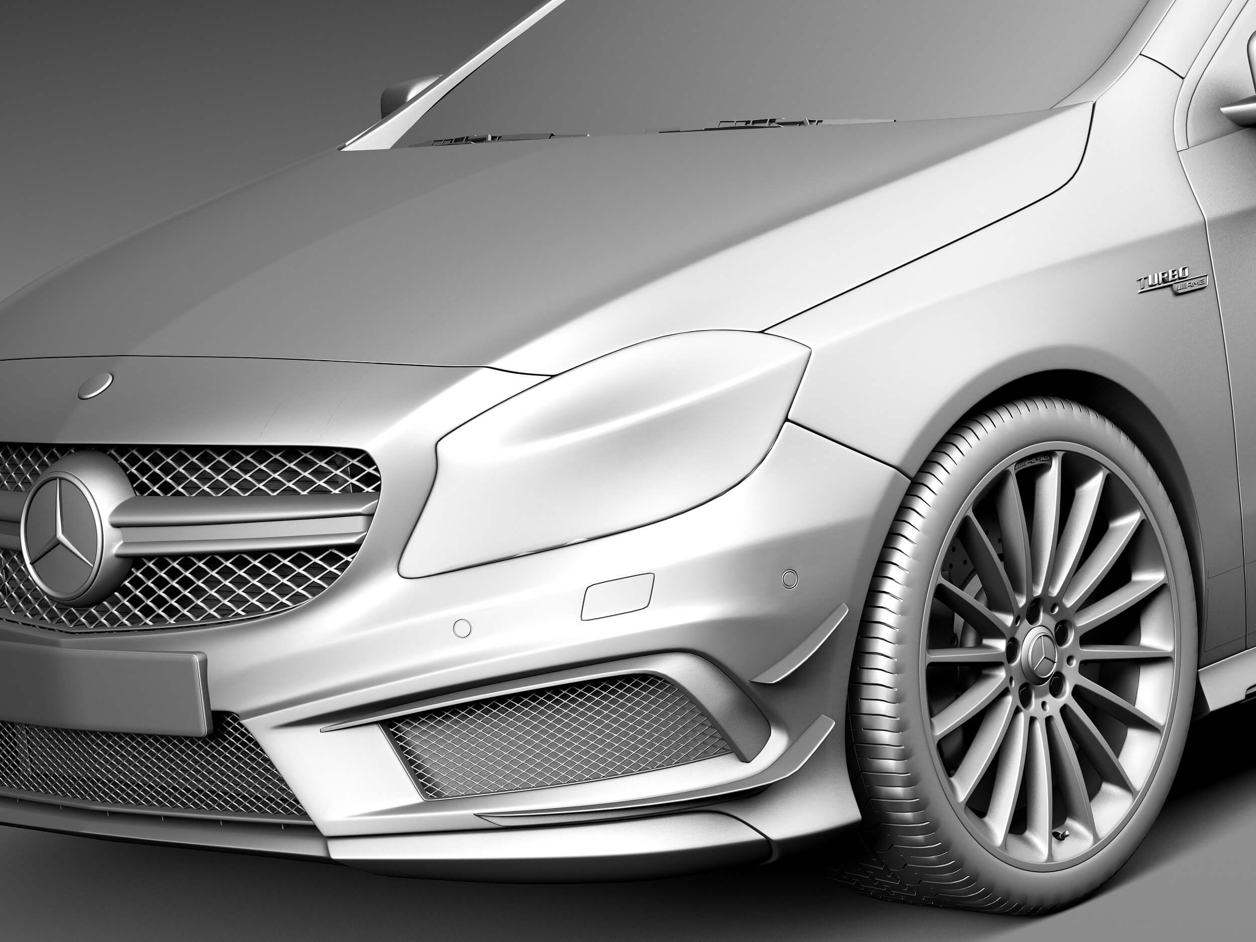 Mercedes-Benz A45 AMG Edition 1 2014 3D Model by SQUIR