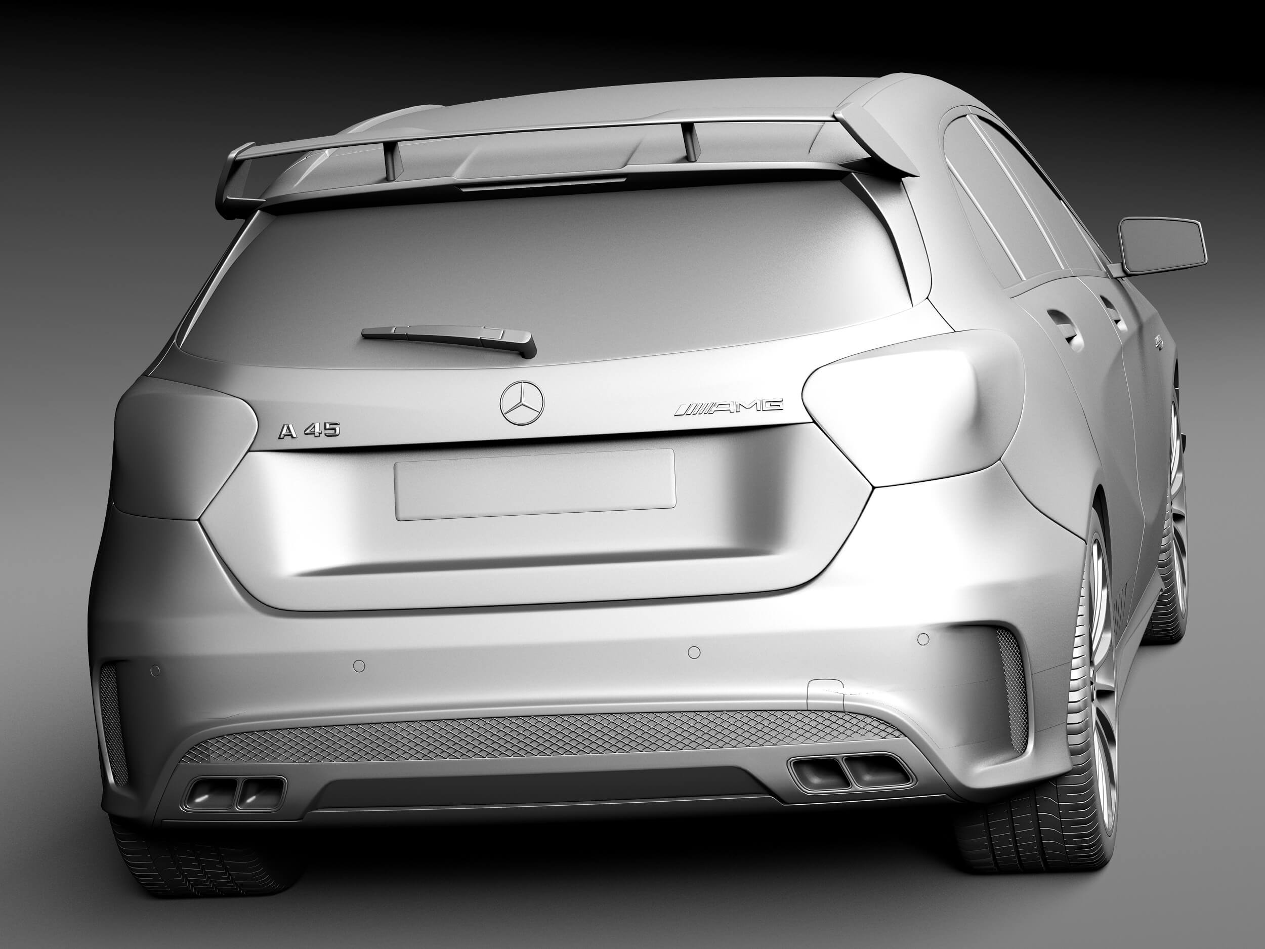 Mercedes-Benz A45 AMG Edition 1 2014 3D Model by SQUIR