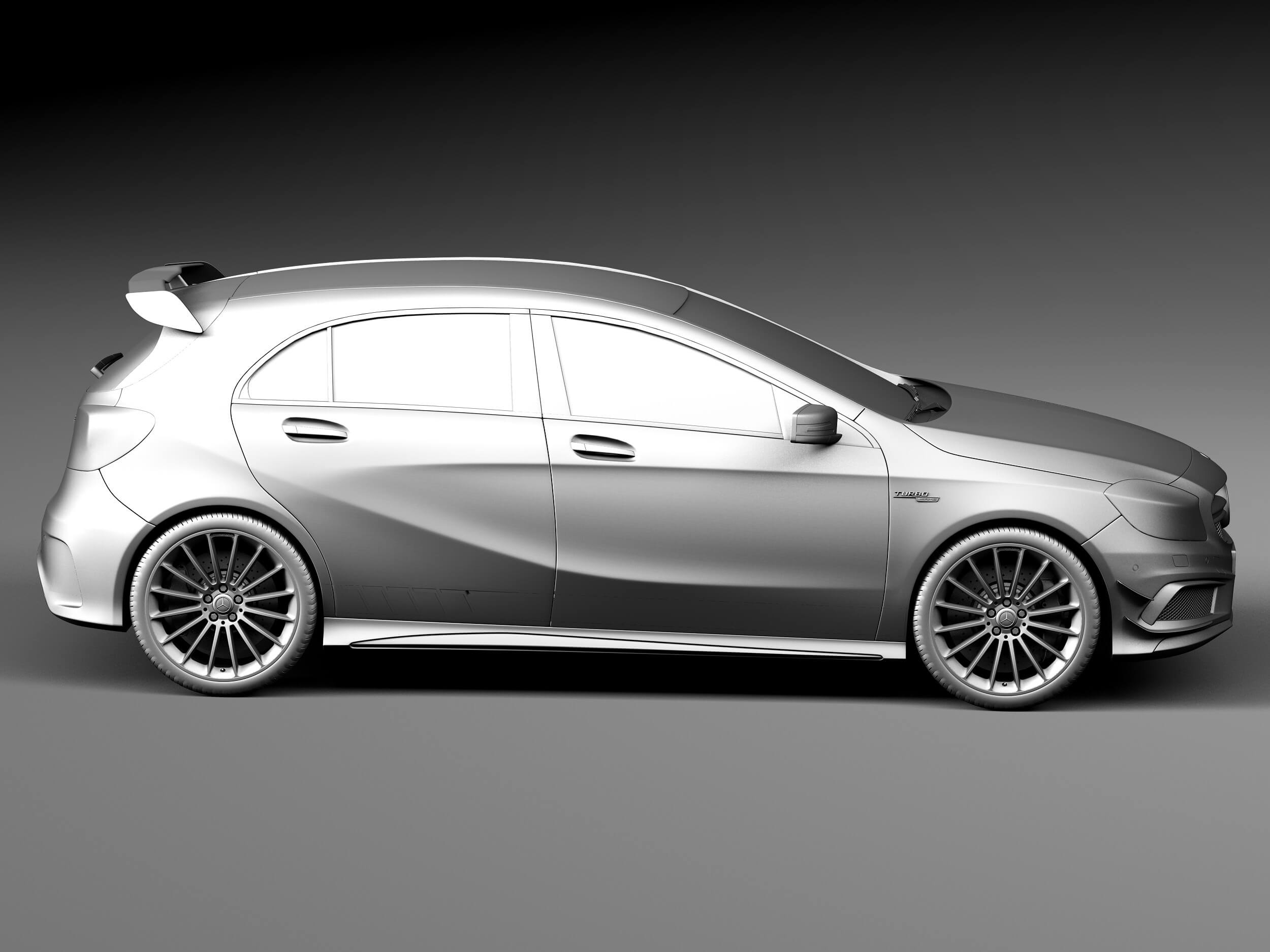 Mercedes-Benz A45 AMG Edition 1 2014 3D Model by SQUIR
