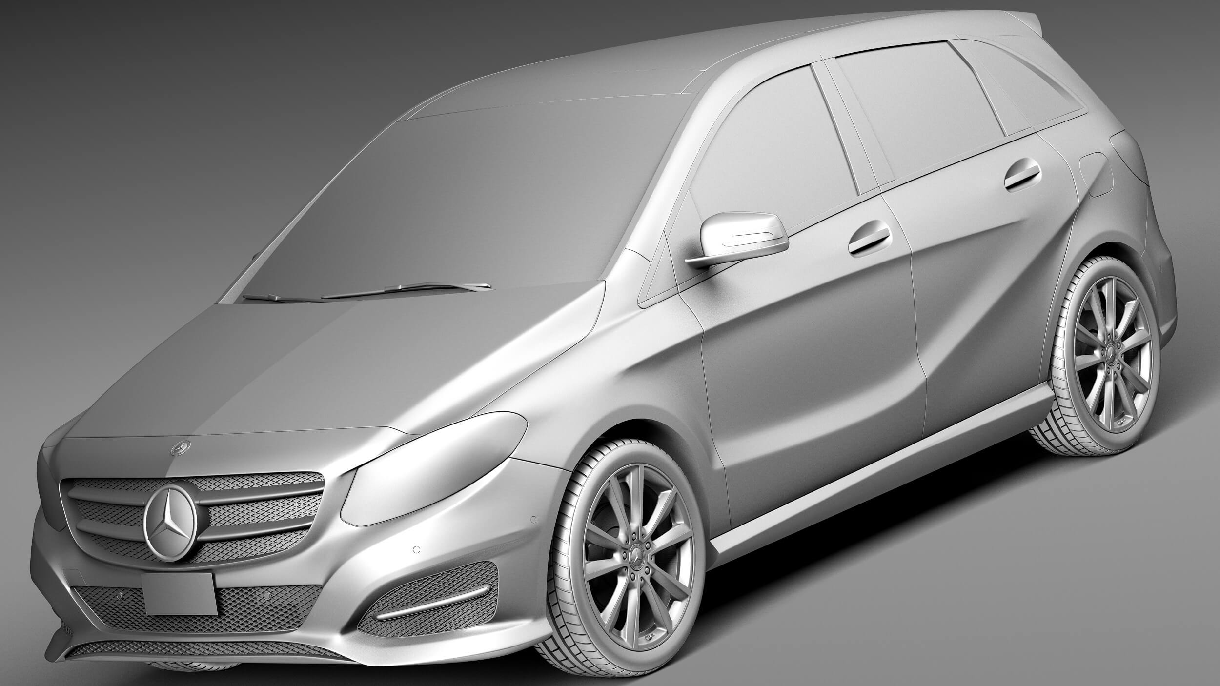 Mercedes-Benz B-Class 2015 3D Model by SQUIR