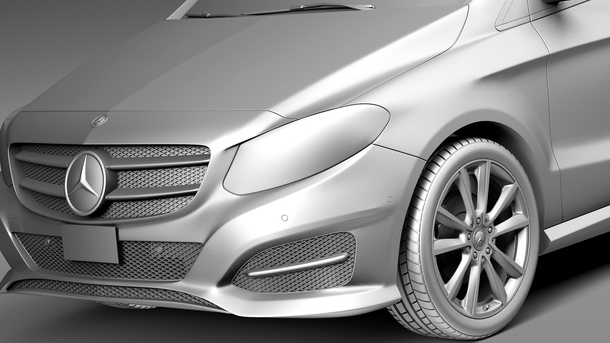 Mercedes-Benz B-Class 2015 3D Model by SQUIR