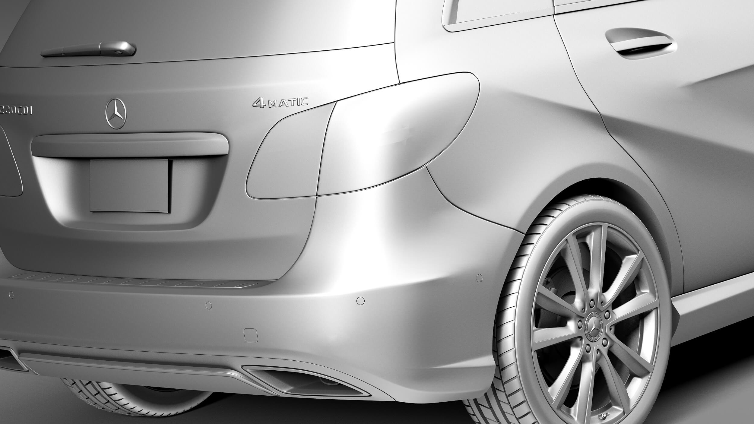 Mercedes-Benz B-Class 2015 3D Model by SQUIR