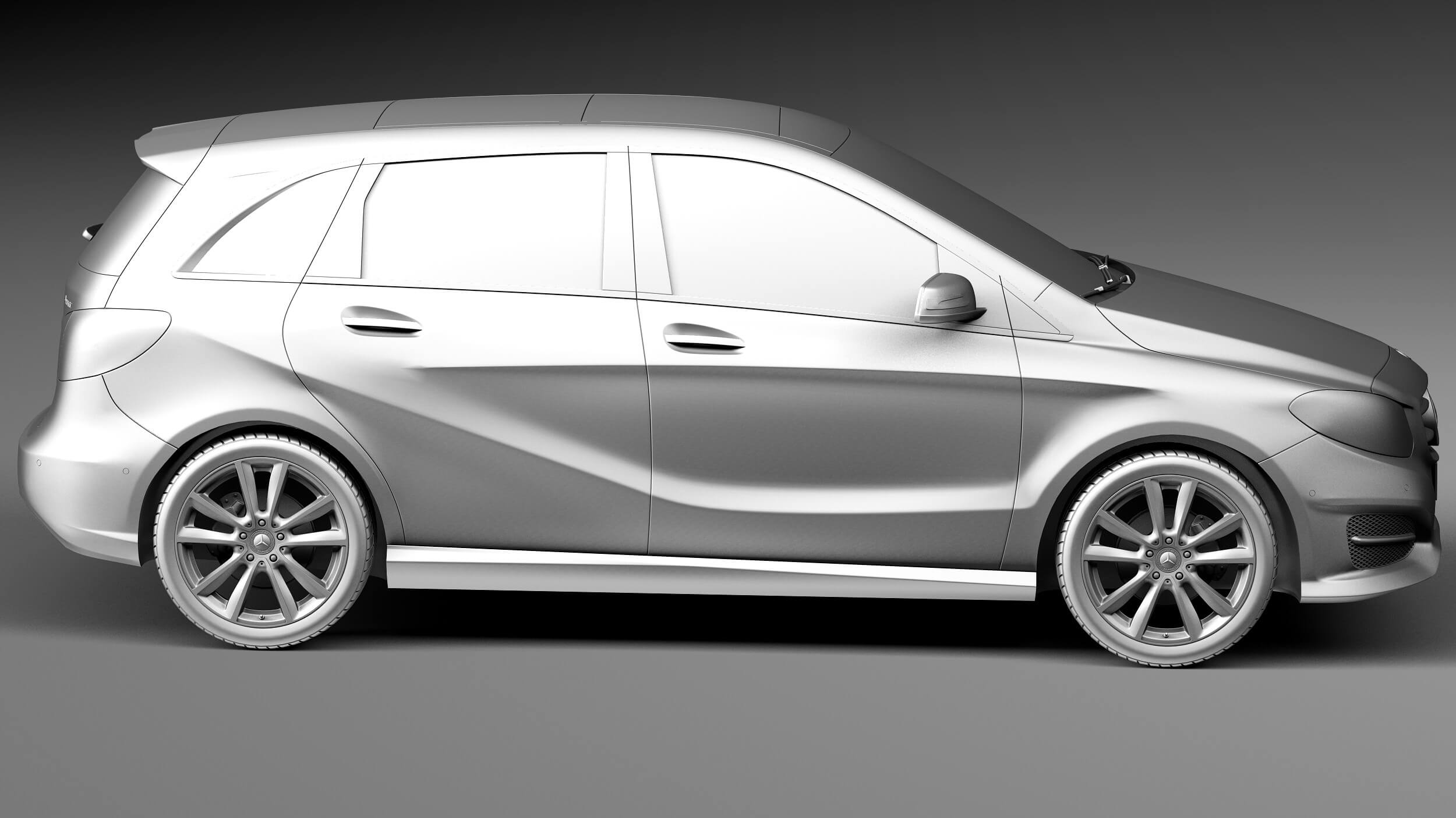 Mercedes-Benz B-Class 2015 3D Model by SQUIR