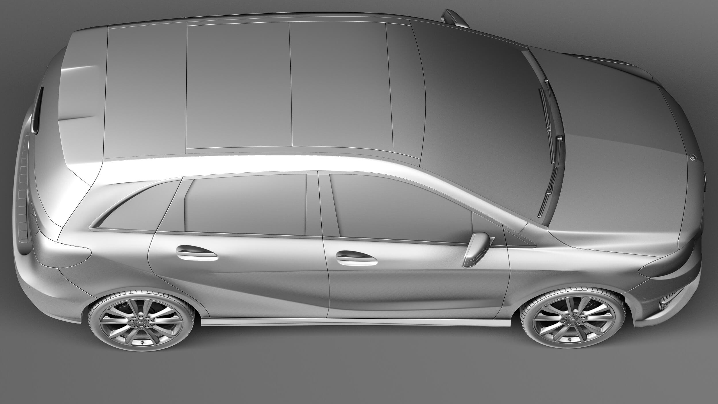 Mercedes-Benz B-Class 2015 3D Model by SQUIR